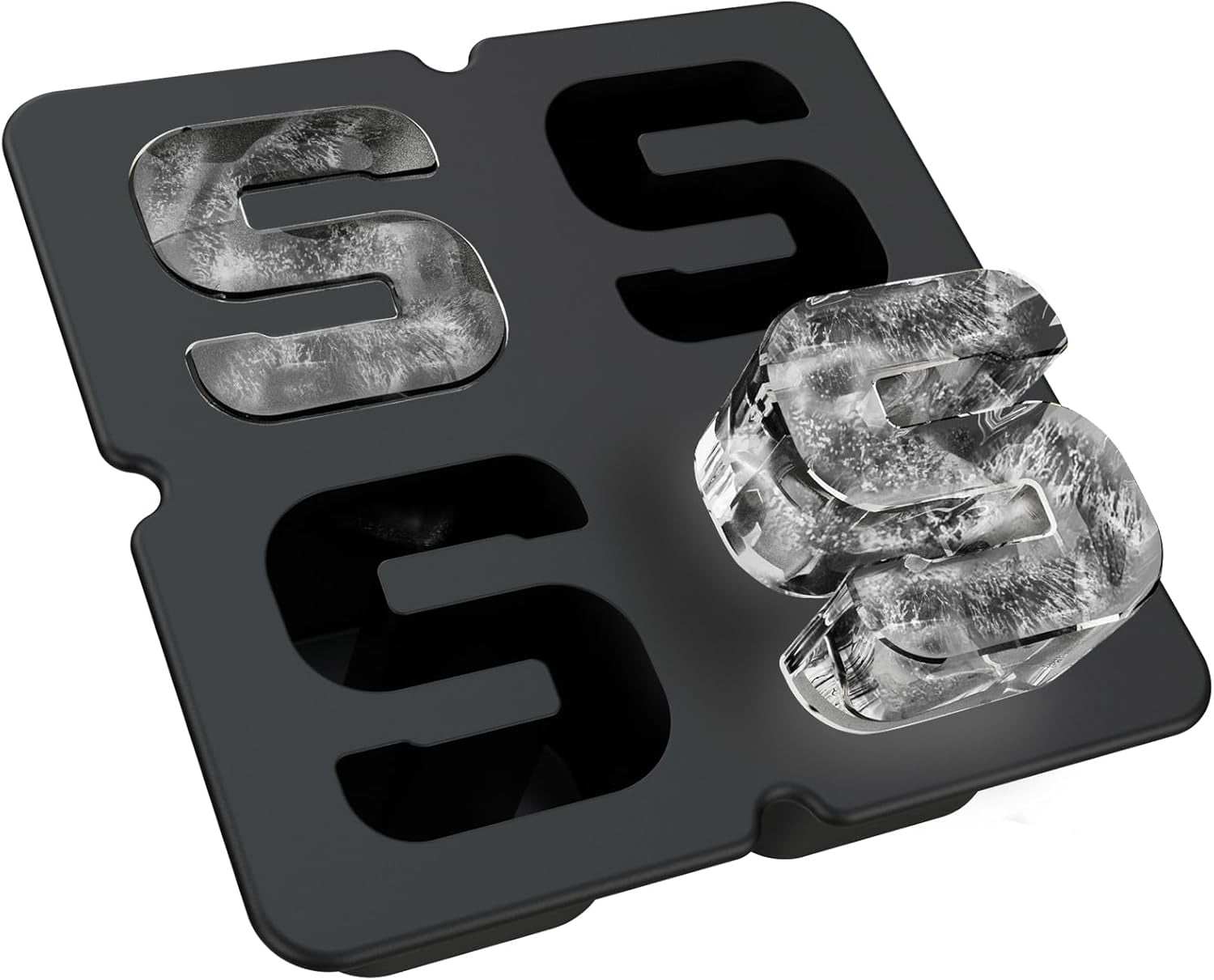 Customized Lette S Ice Cube Mold -Letter Silicone Ice Mold for Custom ...