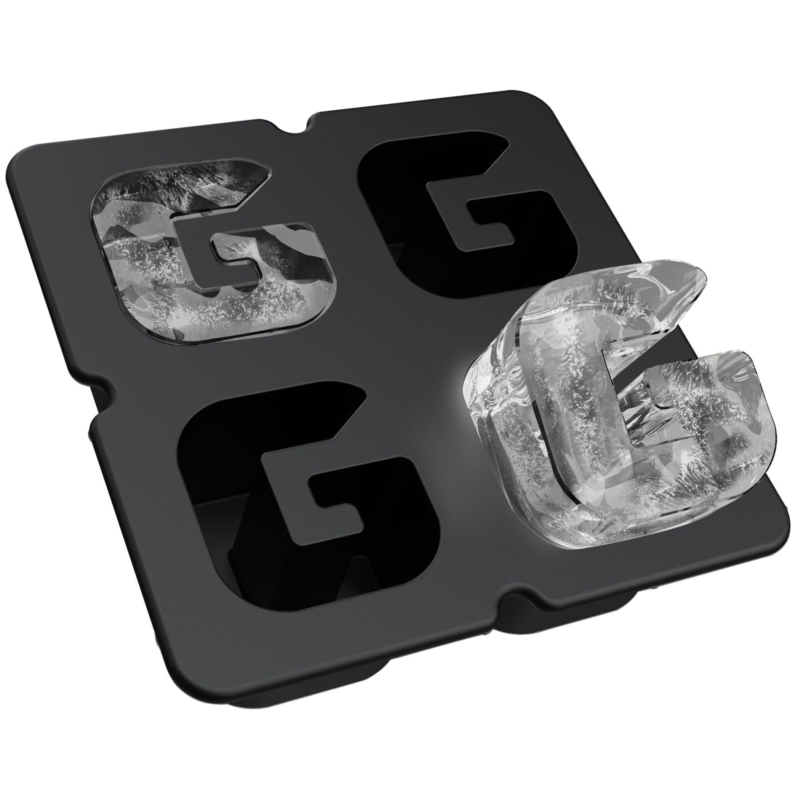 Customized Letter G Ice Cube Mold -Letter Silicone Ice Mold for Custom ...