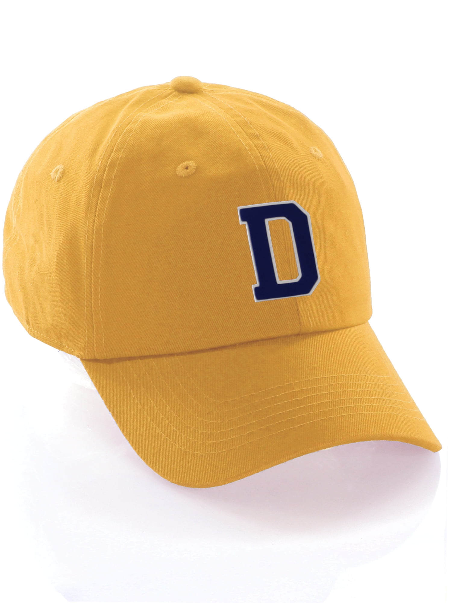 Customized Letter Intial Baseball Hat A to Z Team Colors, Gold Cap ...