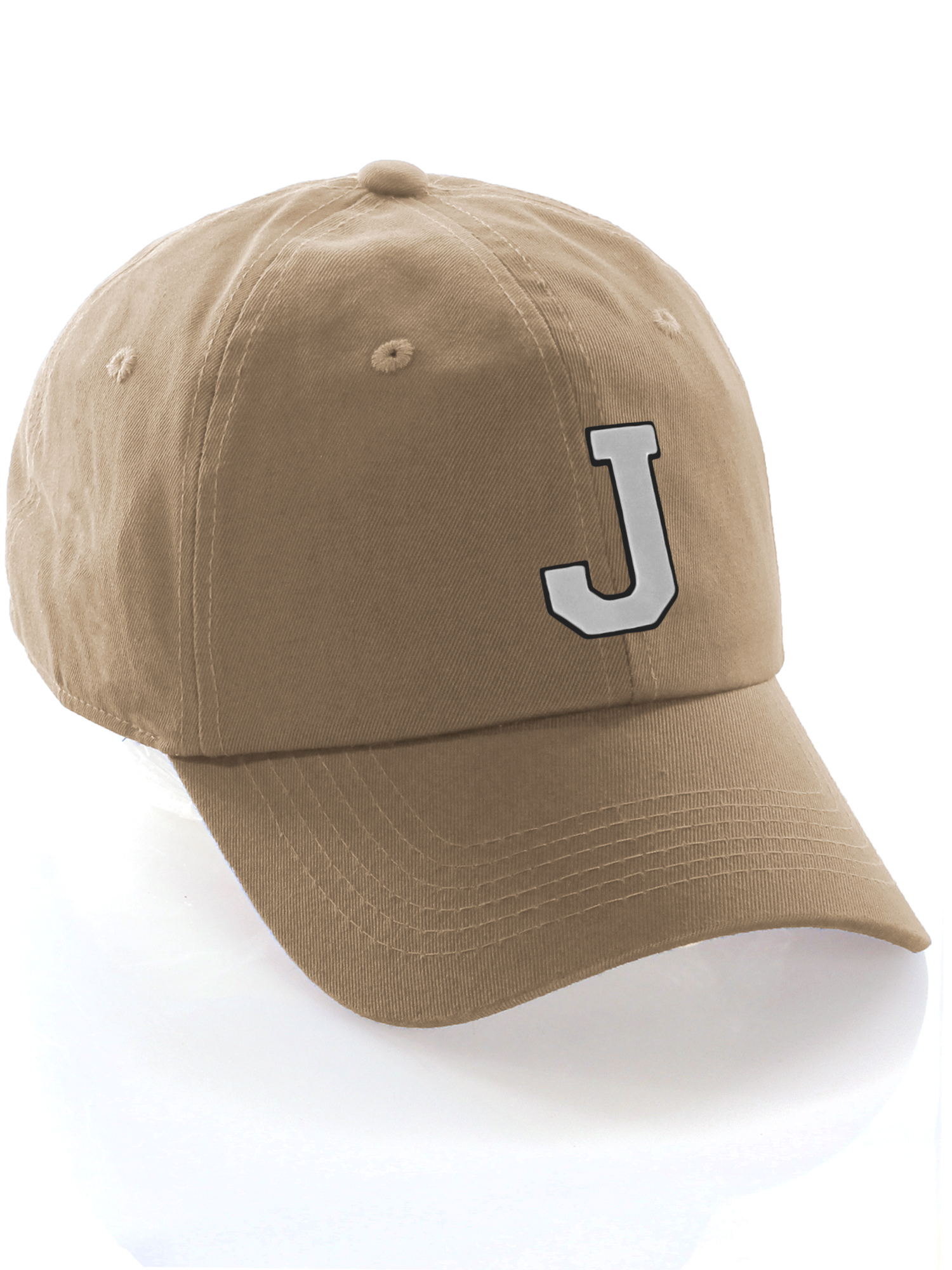 Customized Letter Intial Baseball Hat A to Z Team Colors, Khaki Cap ...