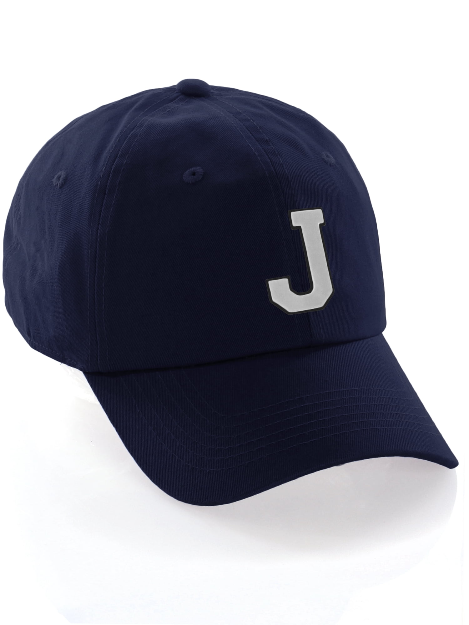 Customized Letter Intial Baseball Hat A to Z Team Colors, Navy Cap ...