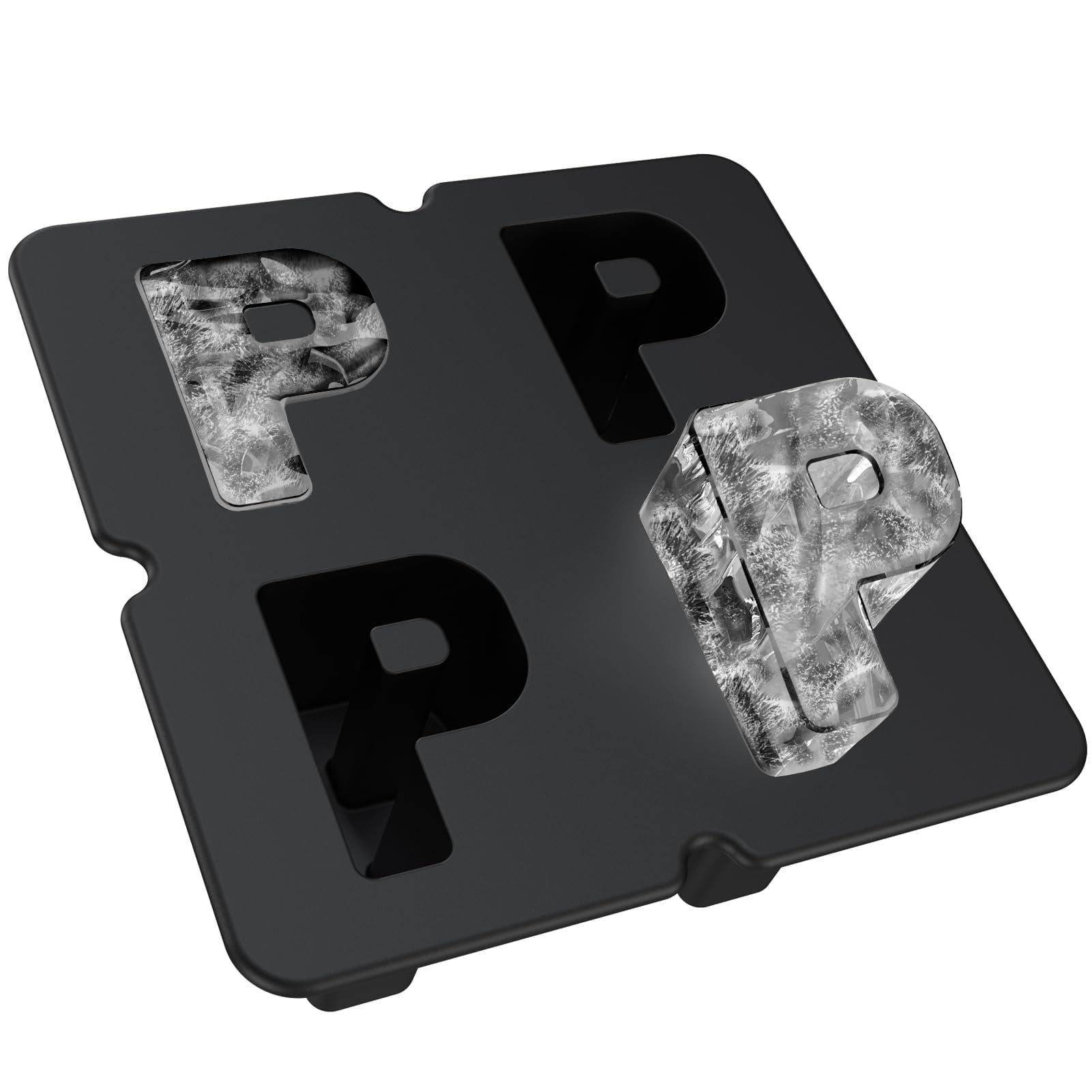 Customized Letter P Ice Cube Mold -Letter Silicone Ice Mold for Custom ...