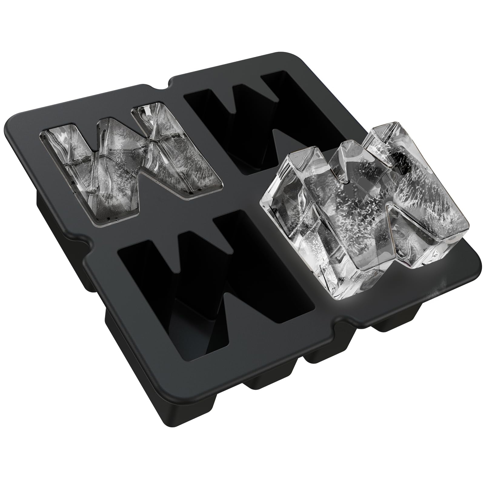 Customized Letter W Ice Cube Mold -Letter Silicone Ice Mold for Custom ...