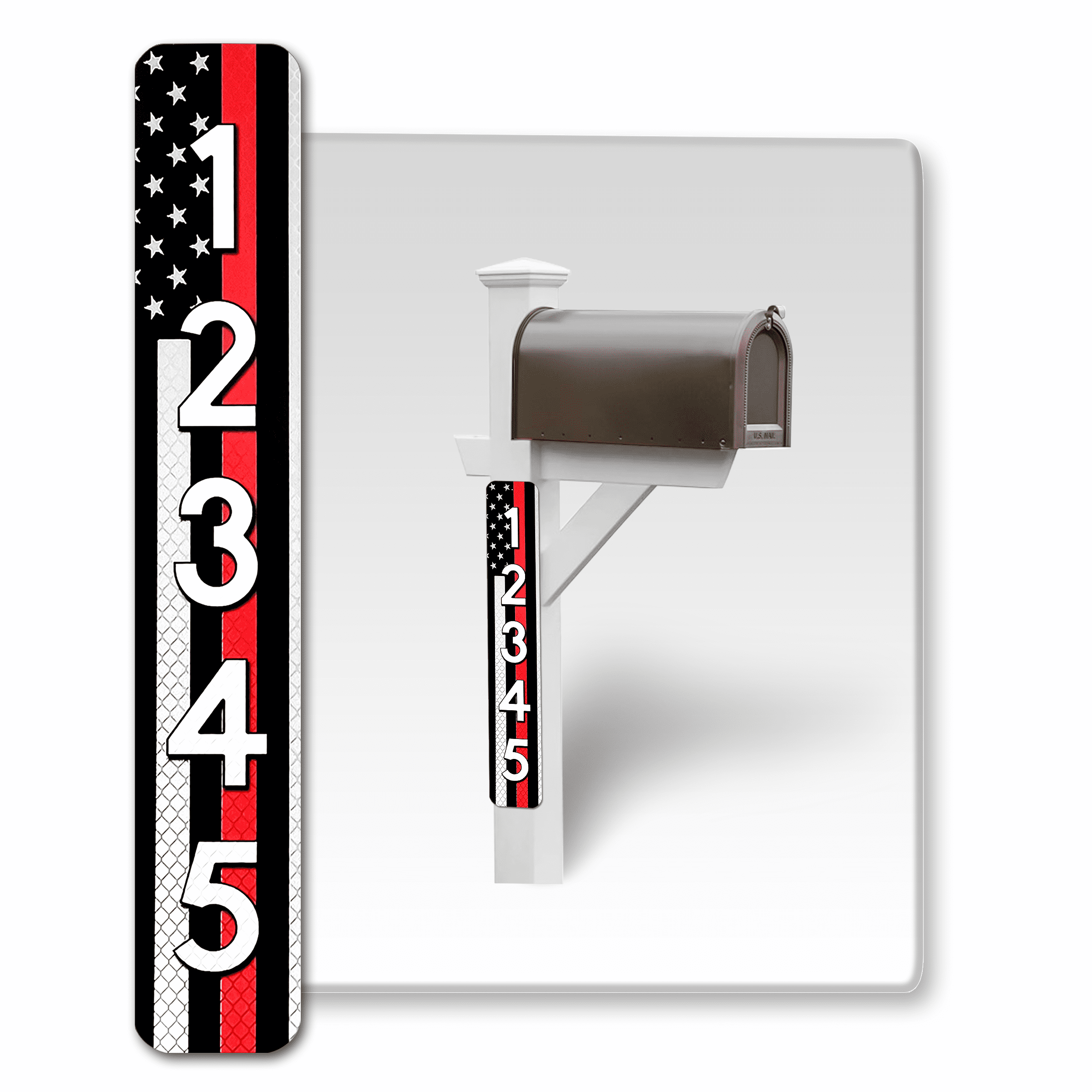 Customized Mailbox Address Numbers Stickers for Outside, 911 Emergency ...