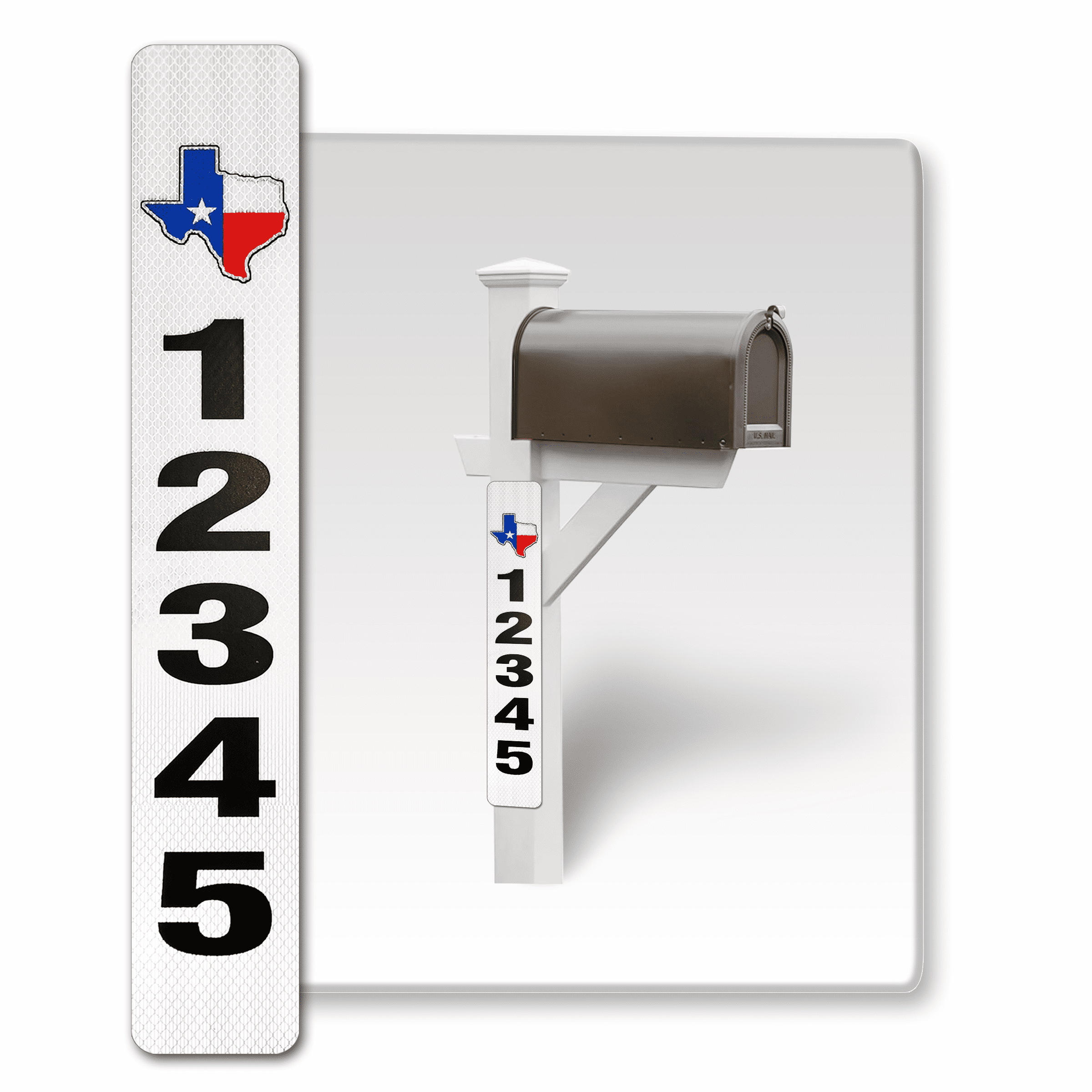 Customized Mailbox Address Numbers Stickers for Outside, 911 Emergency ...