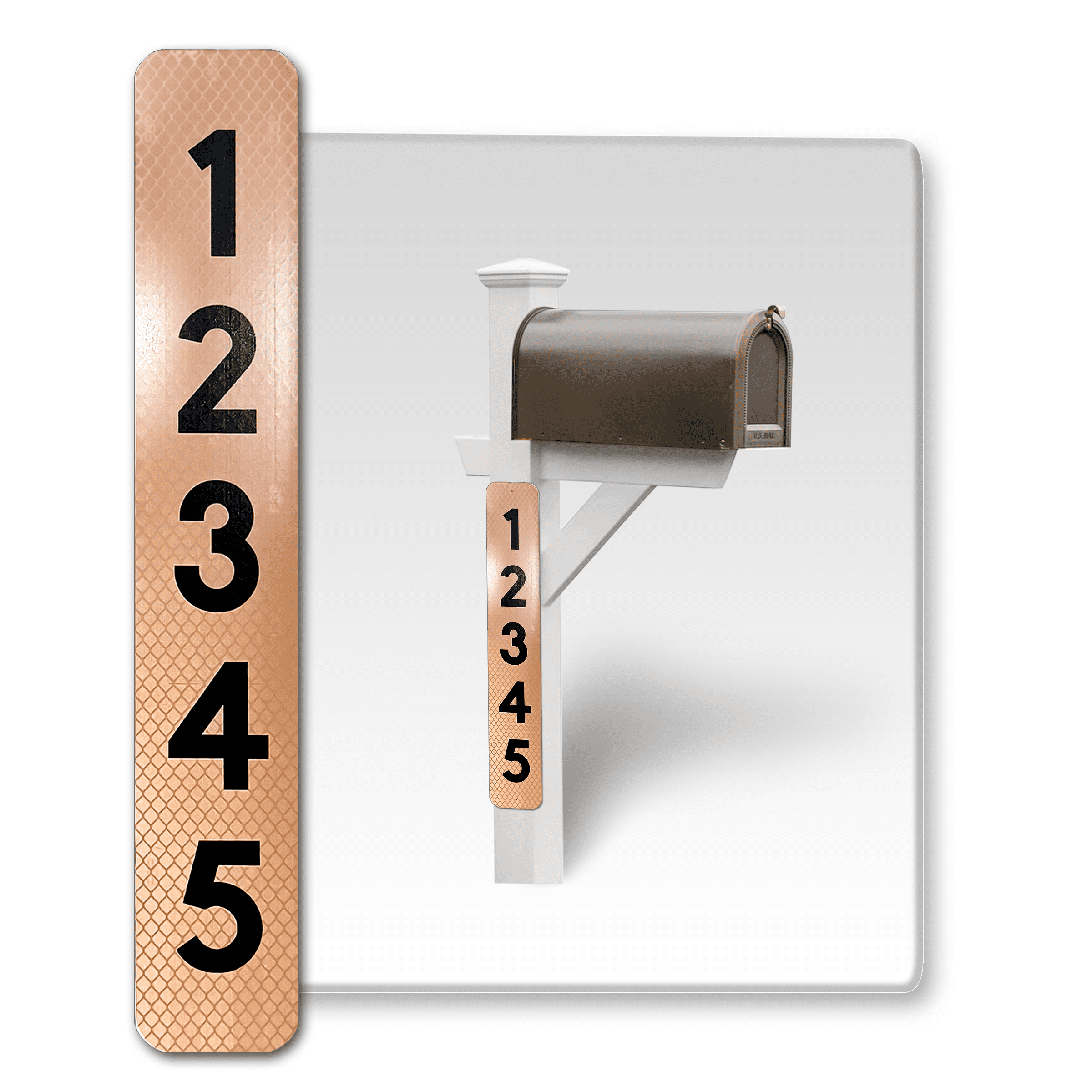 Customized Mailbox Address Numbers Stickers for Outside, 911 Emergency ...