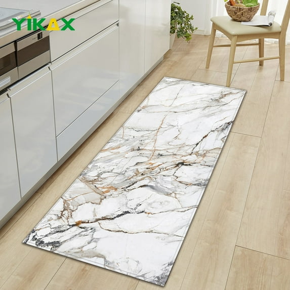Customized Marble Kitchen Mat Luxury Modern Style Entrance Doormat ...
