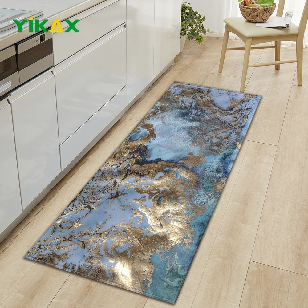 Customized Marble Kitchen Mat Luxury Modern Style Entrance Doormat ...