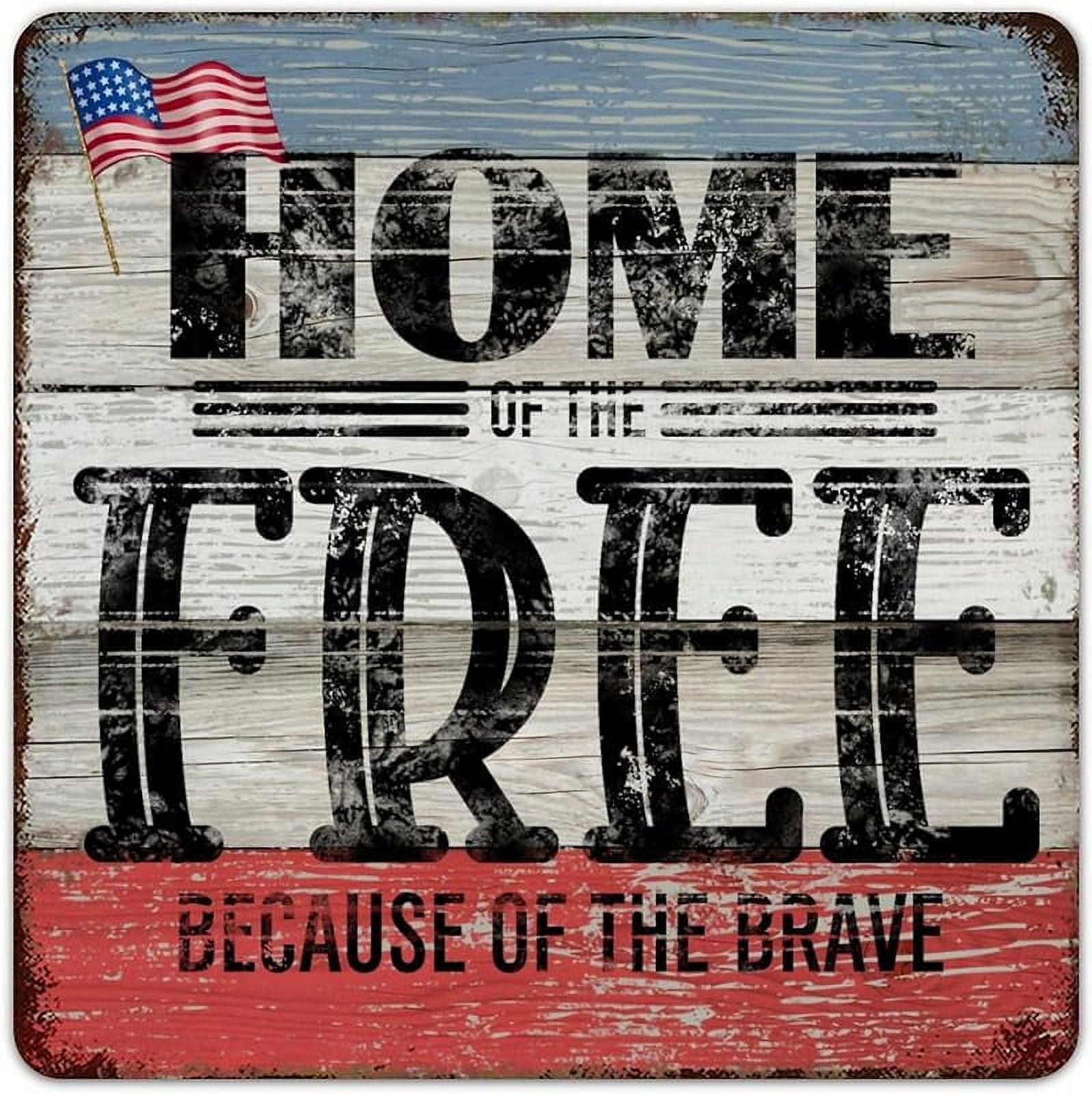 Customized Metal Sign Independence Day God Bless America Land That I ...