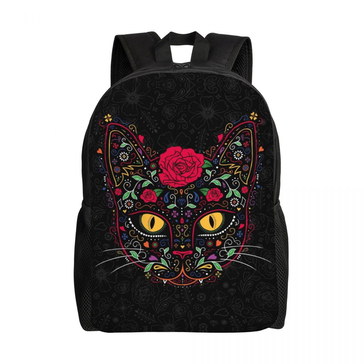 Customized Mexican Summer Floral Blue Backpacks College Students ...