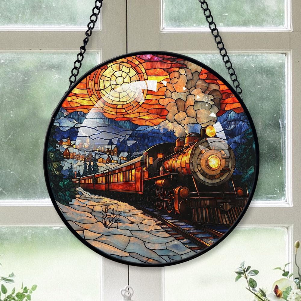 Customized Midnight Hanging Stained Glass for Windows , Midnight Hand ...