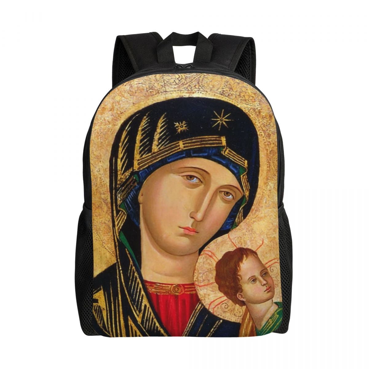 Customized Miraculous Medal Backpack for Men Women Waterproof College ...