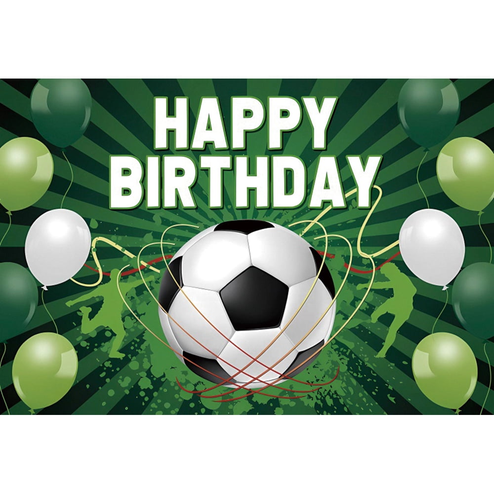 Customized Name Football Soccer Theme Backdrop for Photography Boys ...