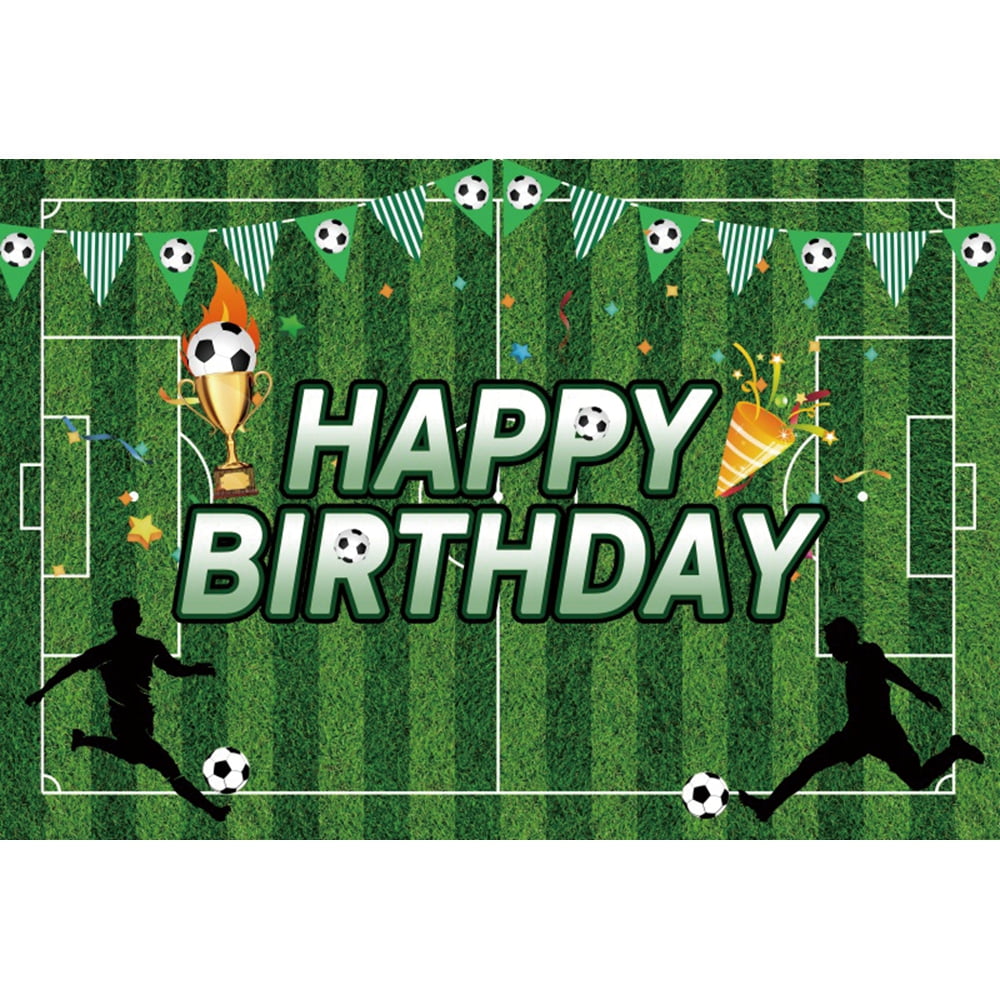 Customized Name Football Soccer Theme Backdrop for Photography Boys ...