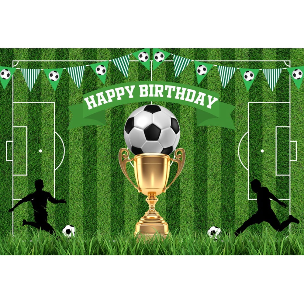 Customized Name Football Soccer Theme Backdrop for Photography Boys ...
