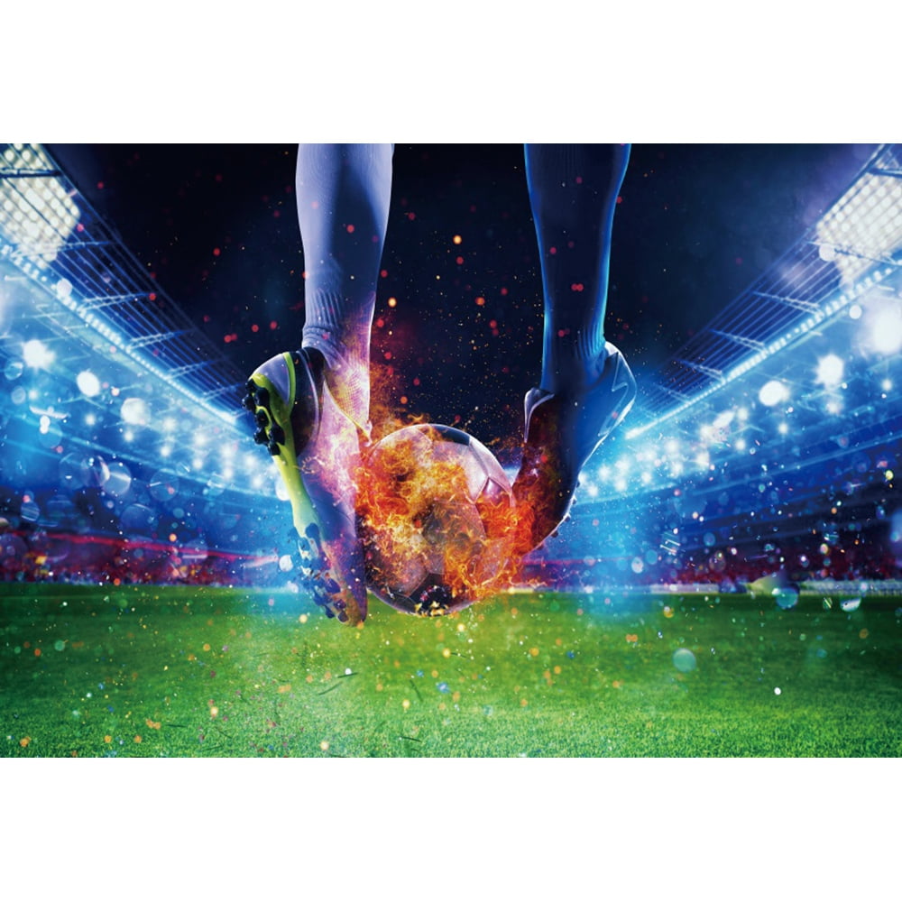 Customized Name Football Soccer Theme Backdrop for Photography Boys ...