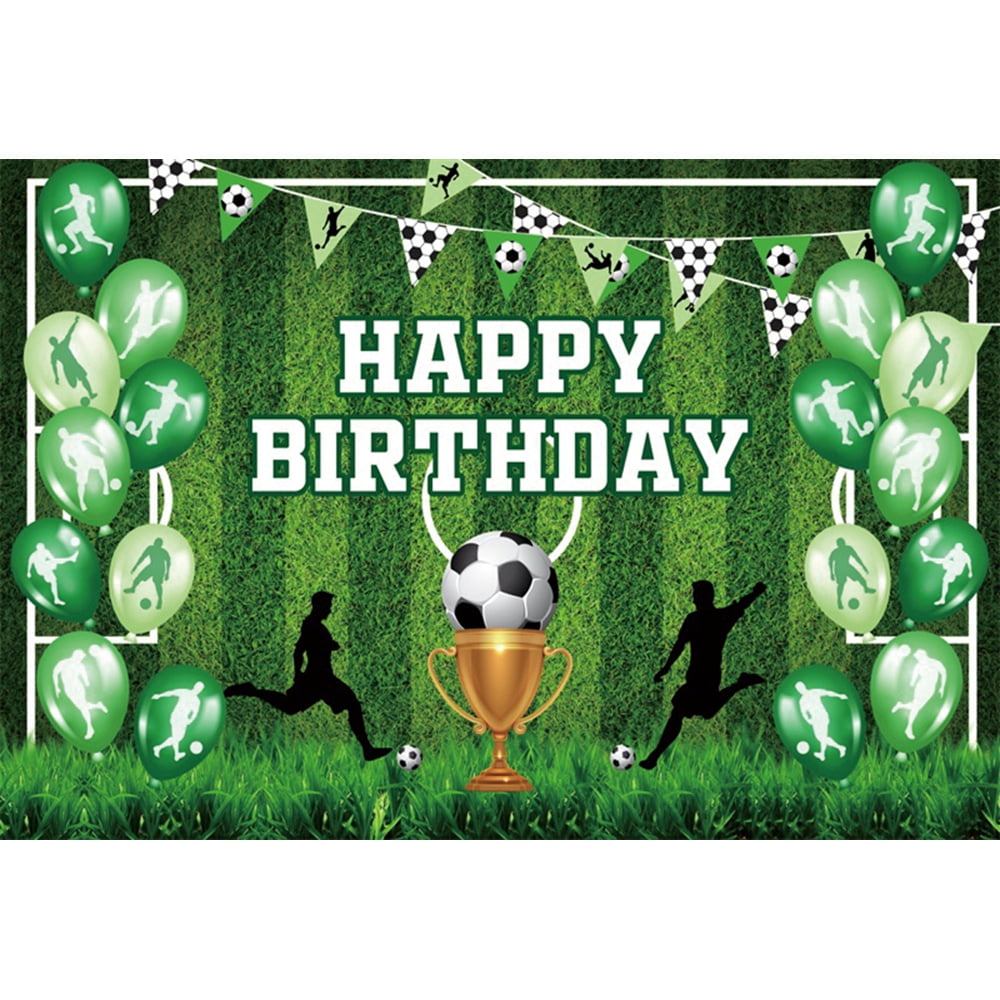 Customized Name Football Soccer Theme Backdrop for Photography Boys ...