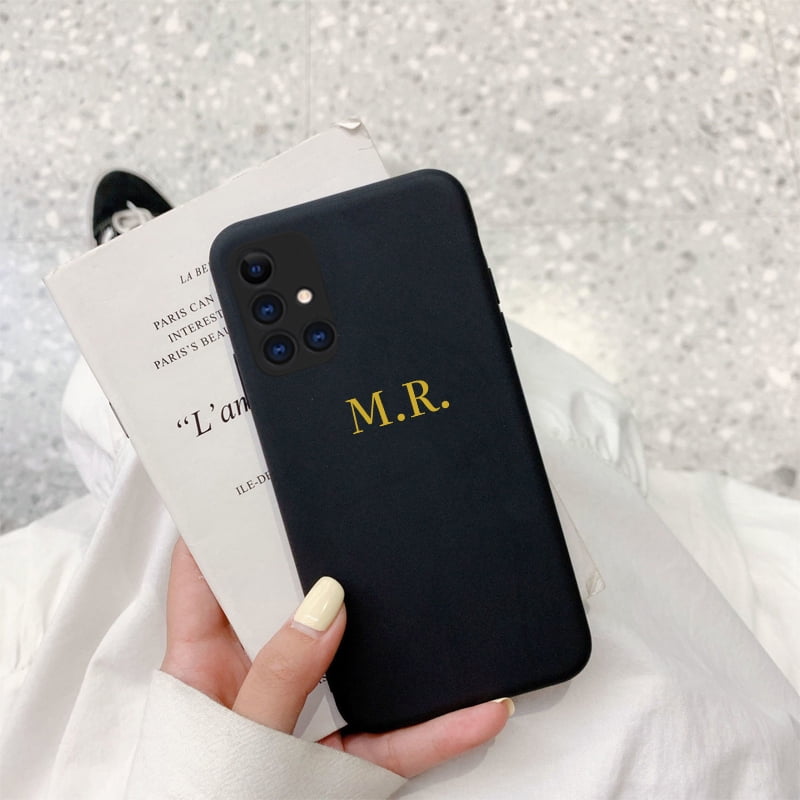 Customized Name Letters Silicone Case For Samsung galaxy A12 A22 A32 ...