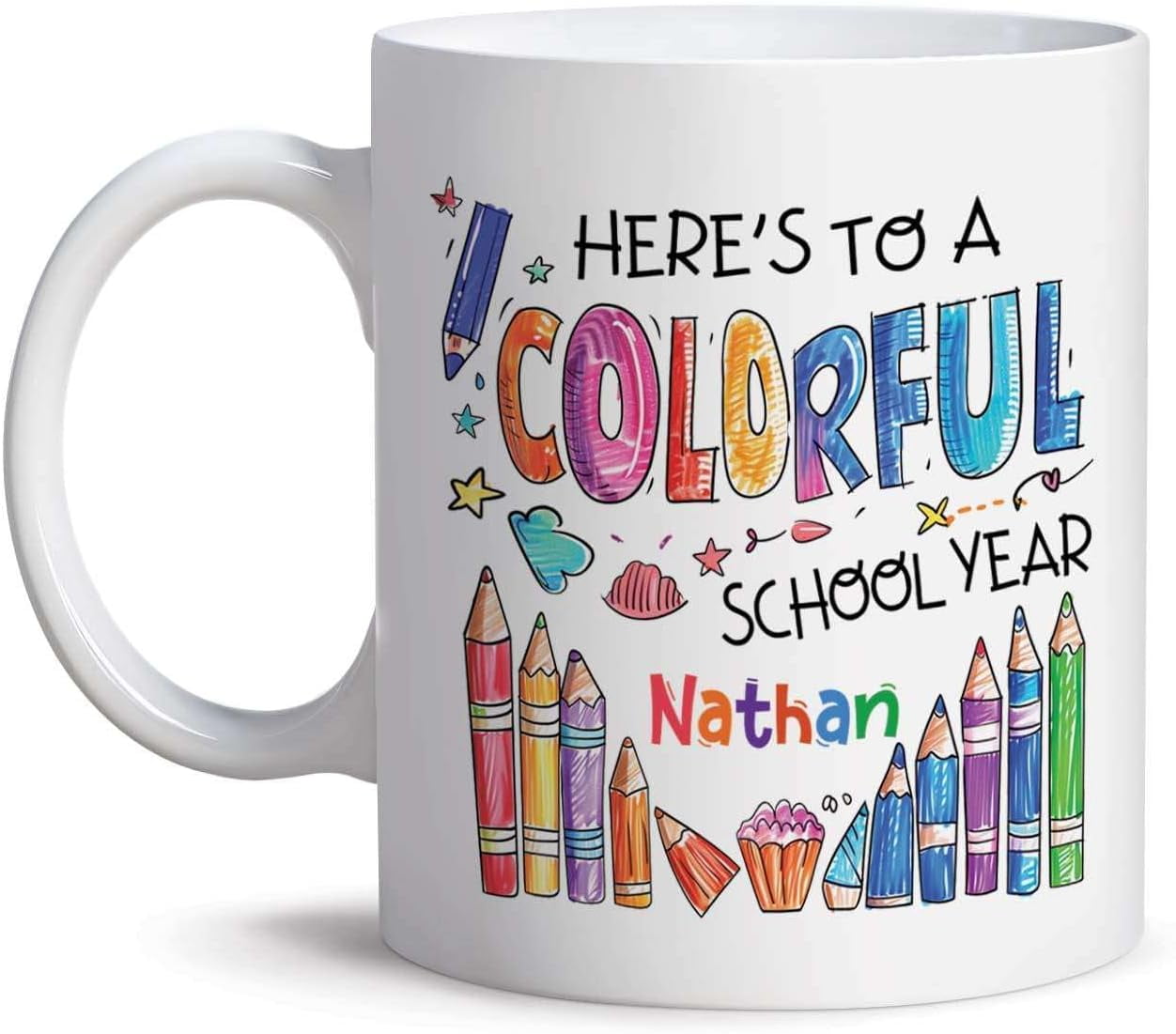 Customized New School Year Cup, School Lovers Coffee Mug, Personalized ...