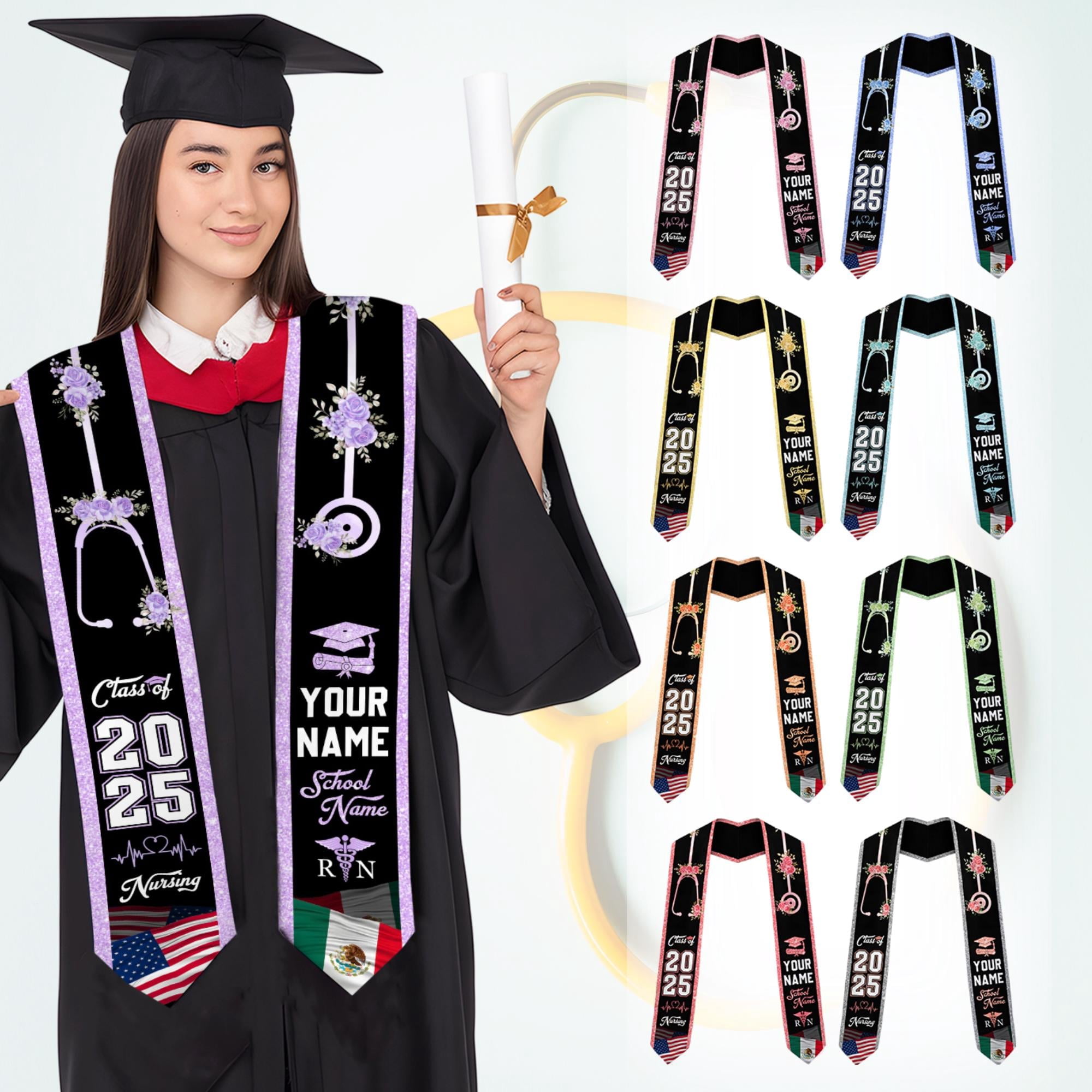 Customized Nursing Stole, Nursing Graduation Stole, RN Stole Nursing ...