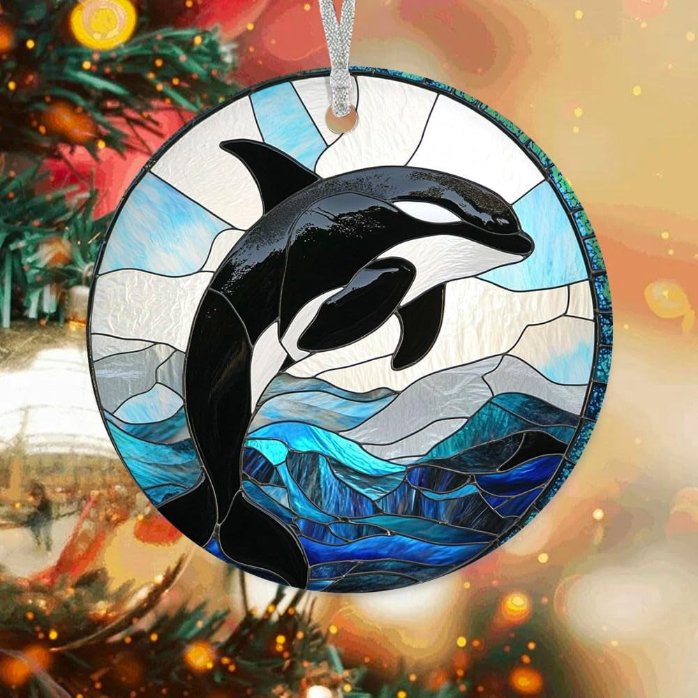 Customized Orca Whale Ornaments 2025, Orca Whale for Christmas 2025 ...