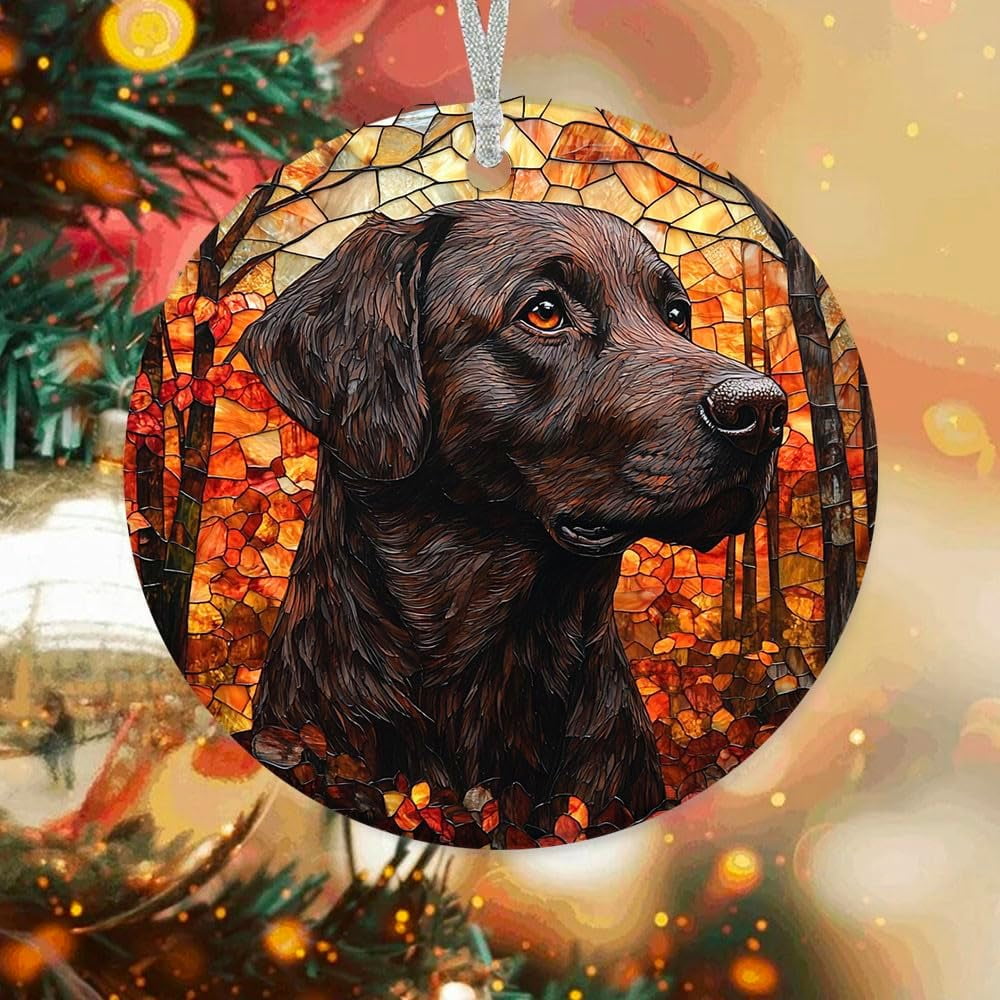 Customized Ornaments Black Lab, Black Lab Ornament, Black Lab ...
