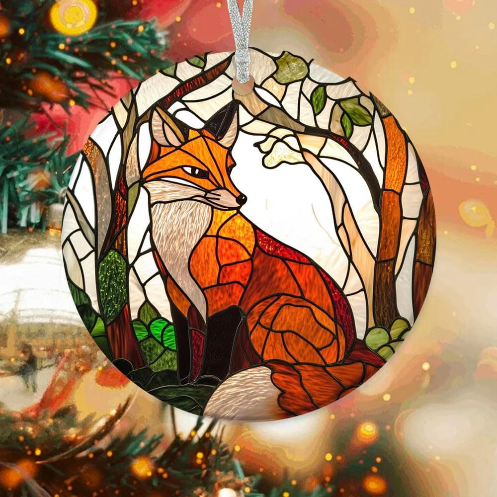 Customized Ornaments Forest Fox, Forest Fox Ornament, Forest Fox ...