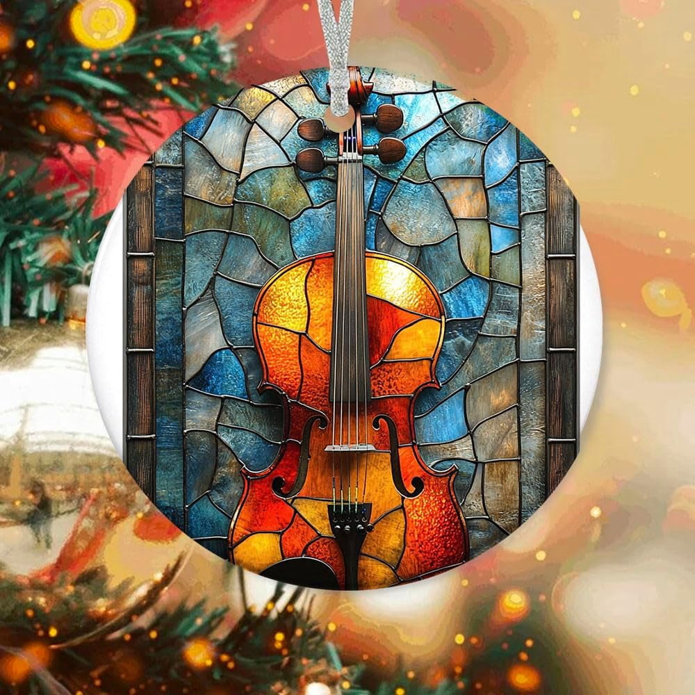 Customized Ornaments Violin, Violin Ornament, Violin Decorations ...
