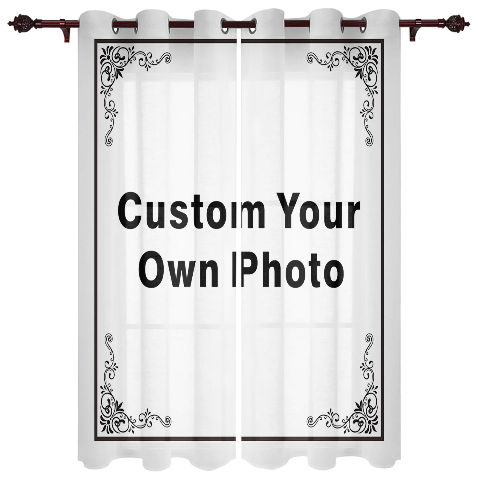 Customized Pattern Modern Window Curtains for Living Room Luxury ...