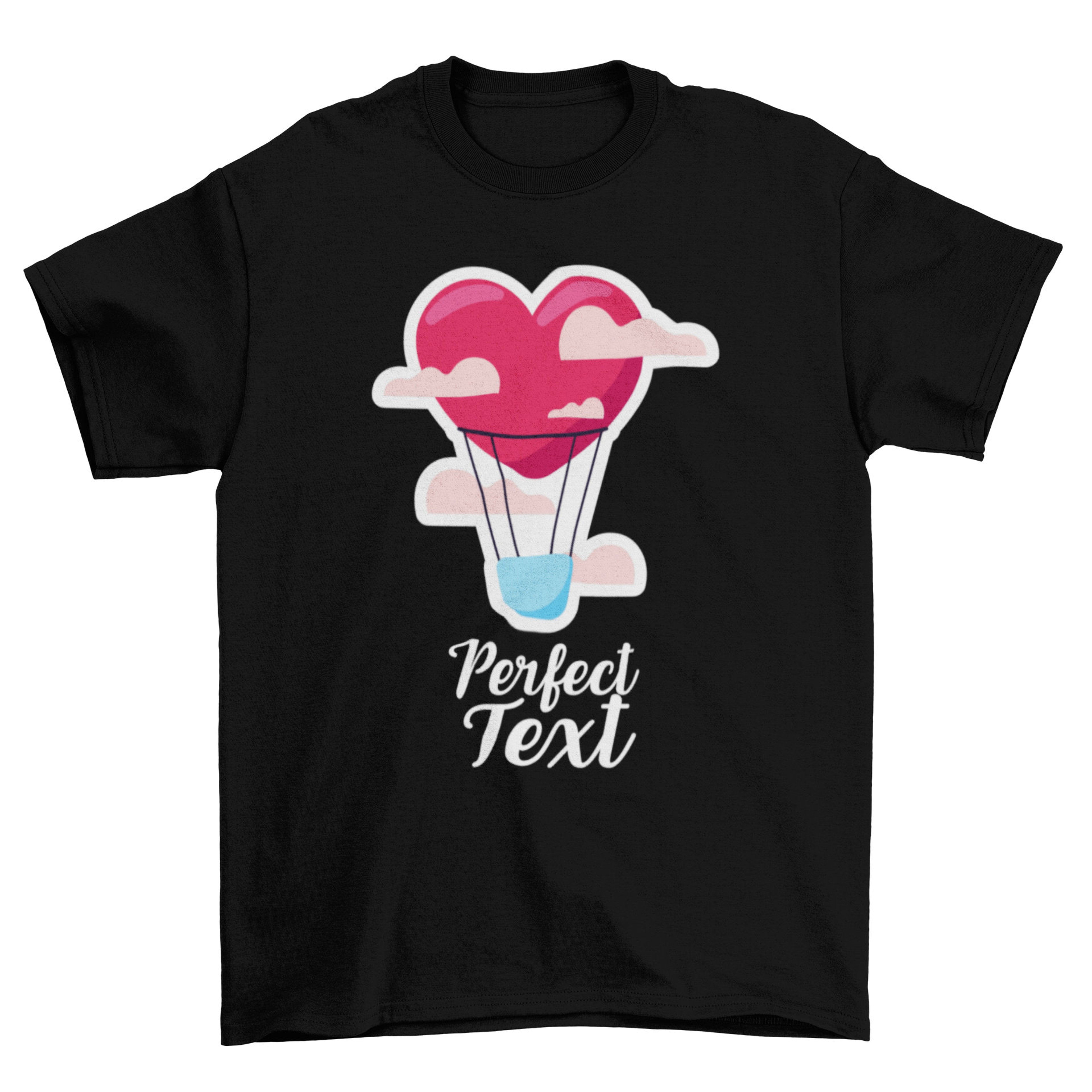 Customized Perfect Together Hot Air Balloon Shirt, Love- Heart Hot Air ...