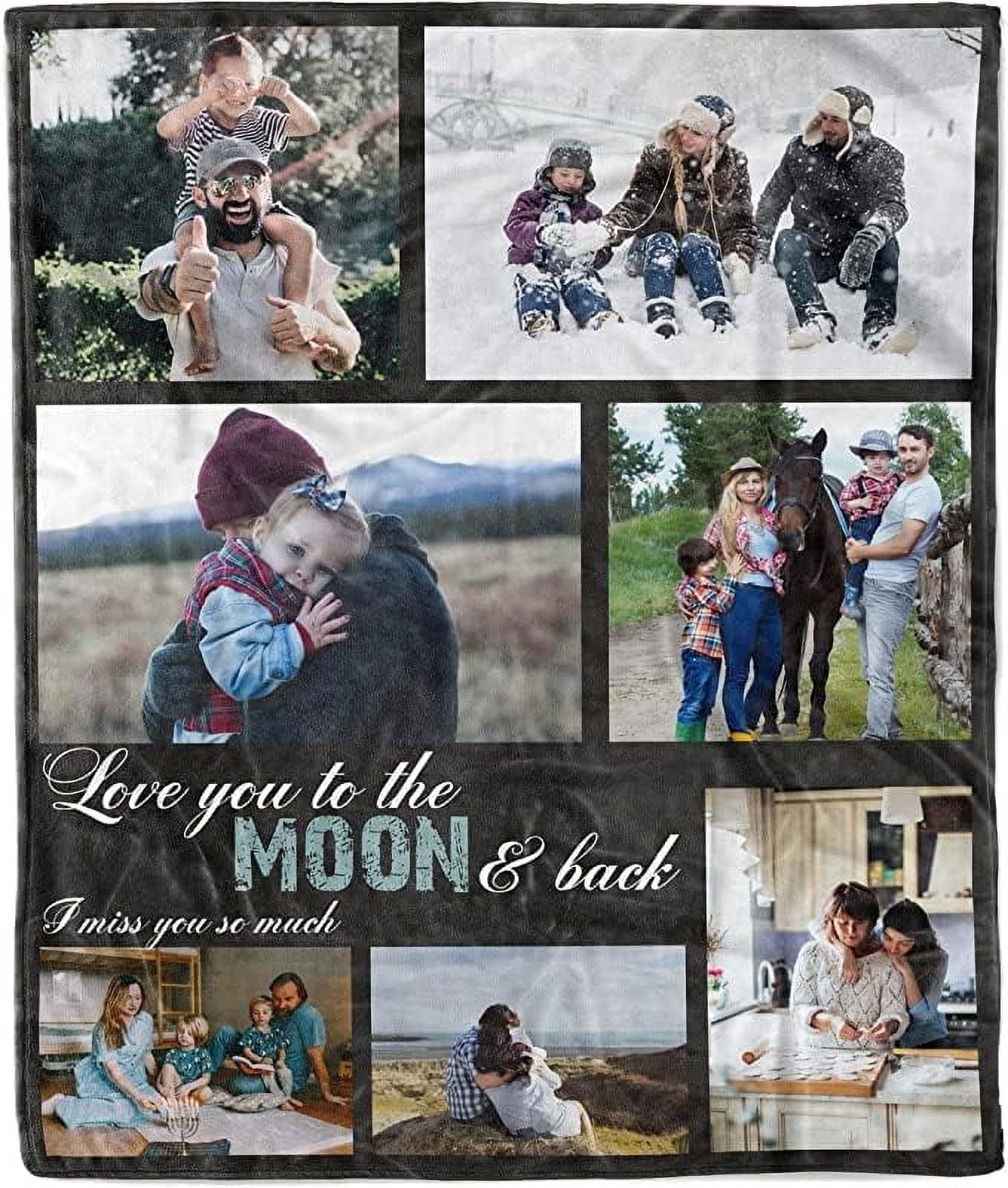 Customized Photo Blanket - Collage Blanket with Text. Make Your Own ...