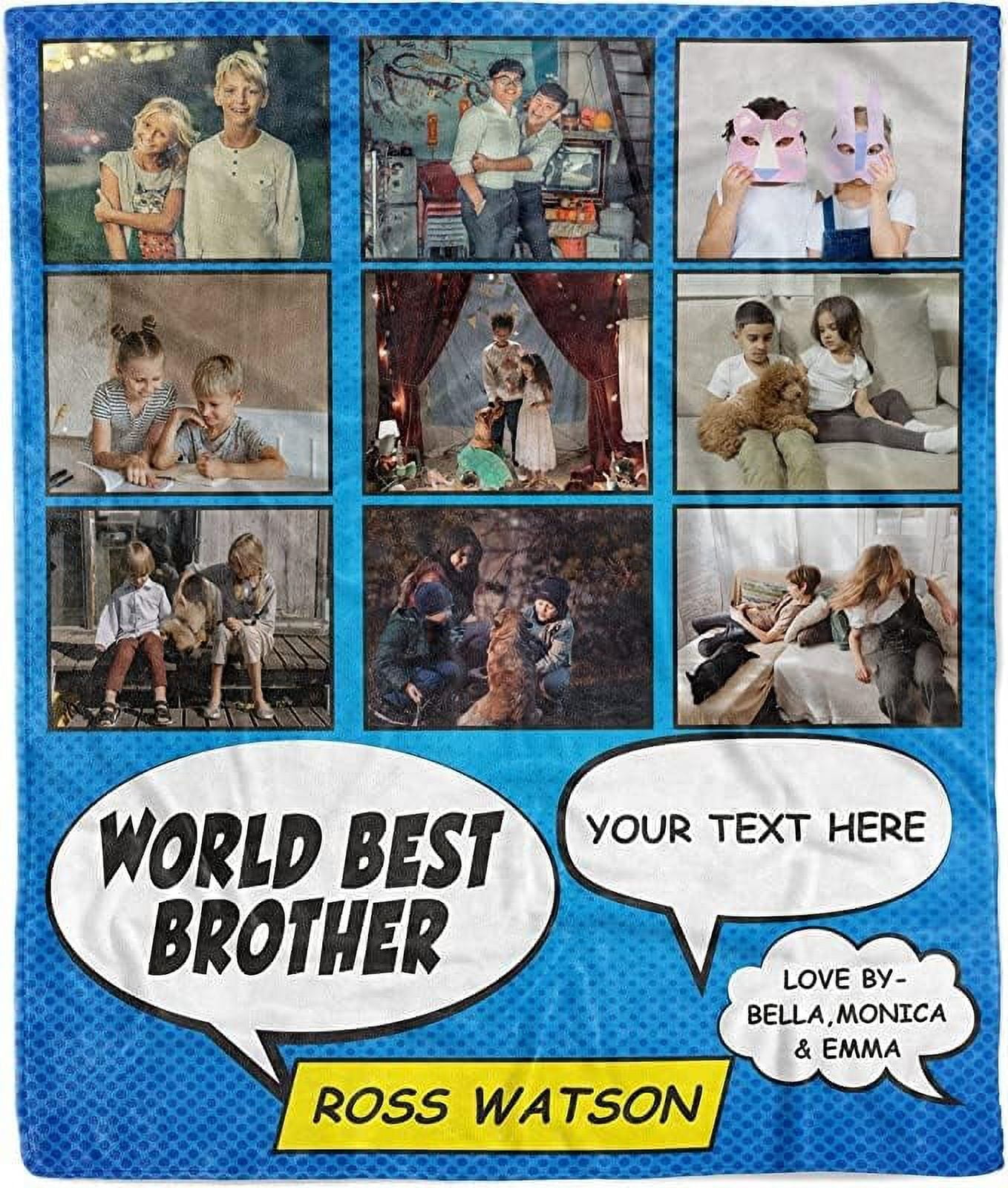 Customized Photo Blanket - Collage Blanket with Text. Make Your Own ...