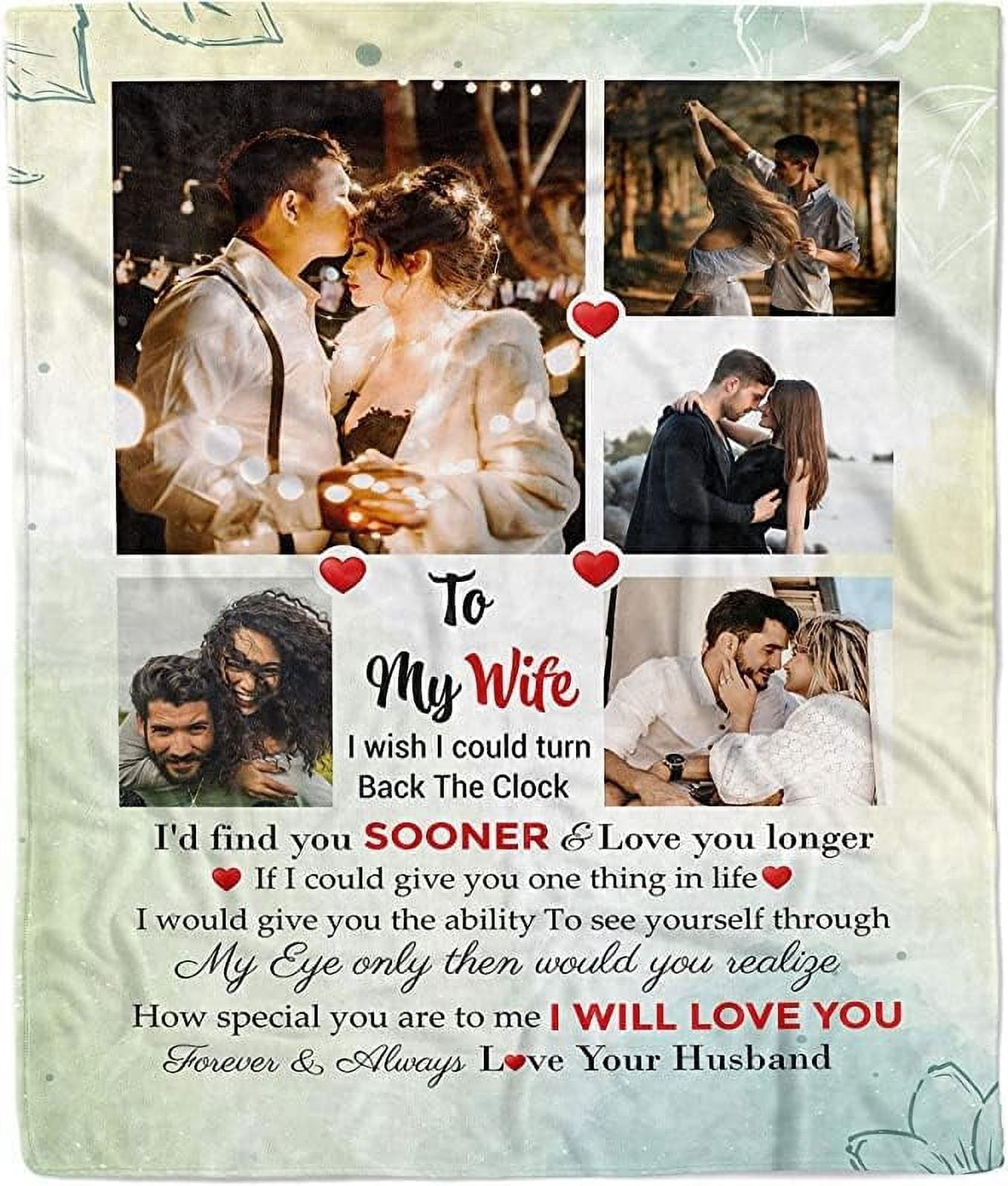 Customized Photo Blanket - Collage Blanket with Text. Make Your Own ...