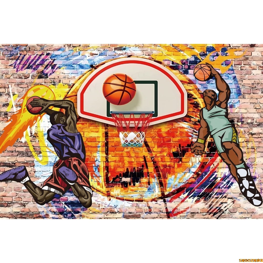 Customized Photography Background Basketball Boys Birthday Party Sports ...