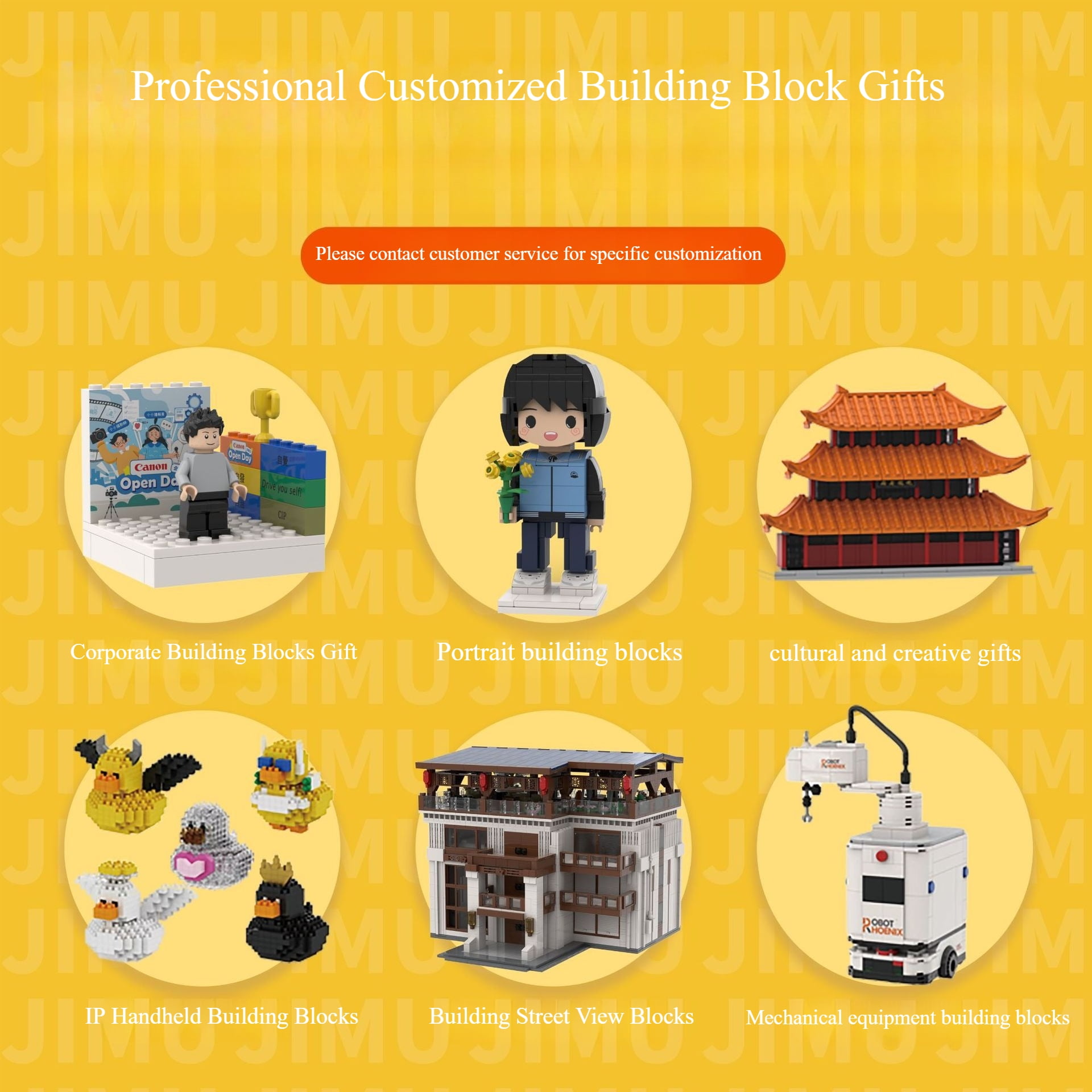 Customized Portrait Building Block Gifts for Corporate Employees ...