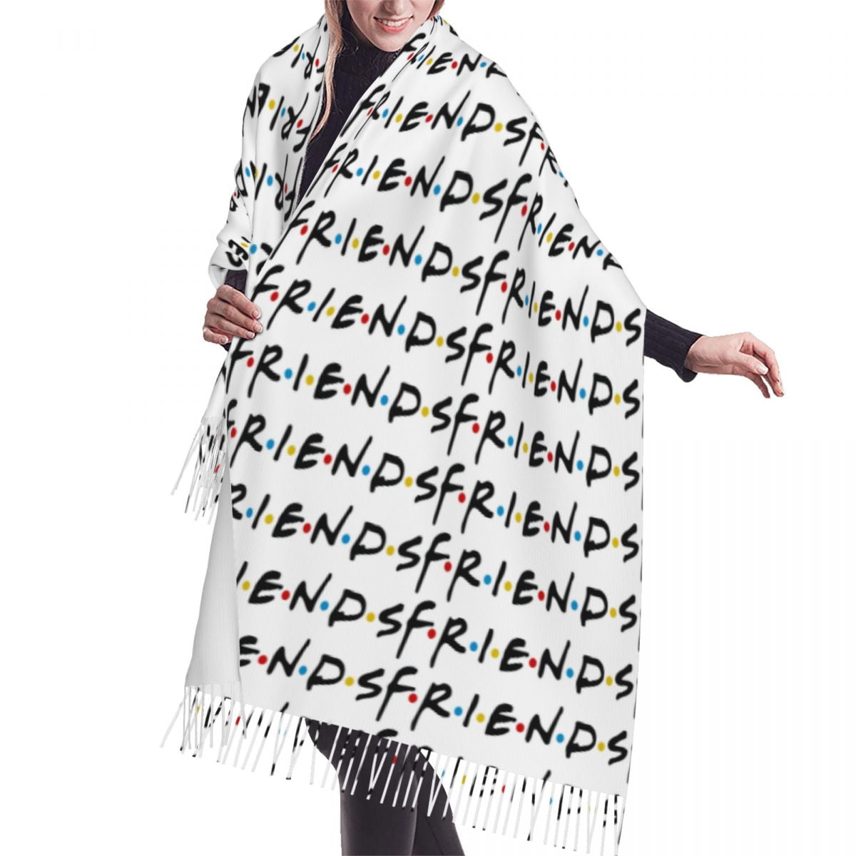 Customized Printed Funny Friends TV Show Quotes Scarf Men Women Winter ...