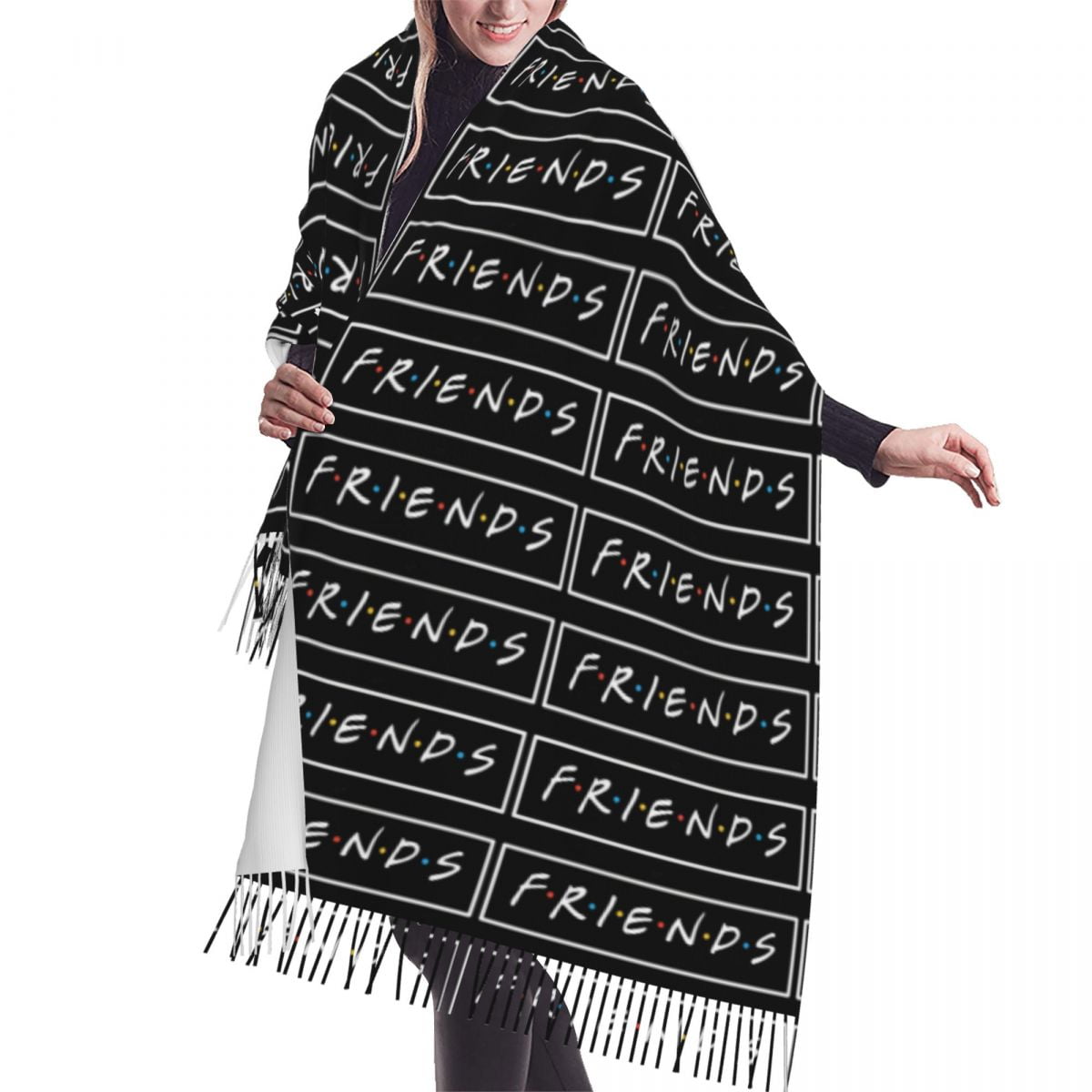 Customized Printed Funny Friends TV Show Quotes Scarf Men Women Winter ...