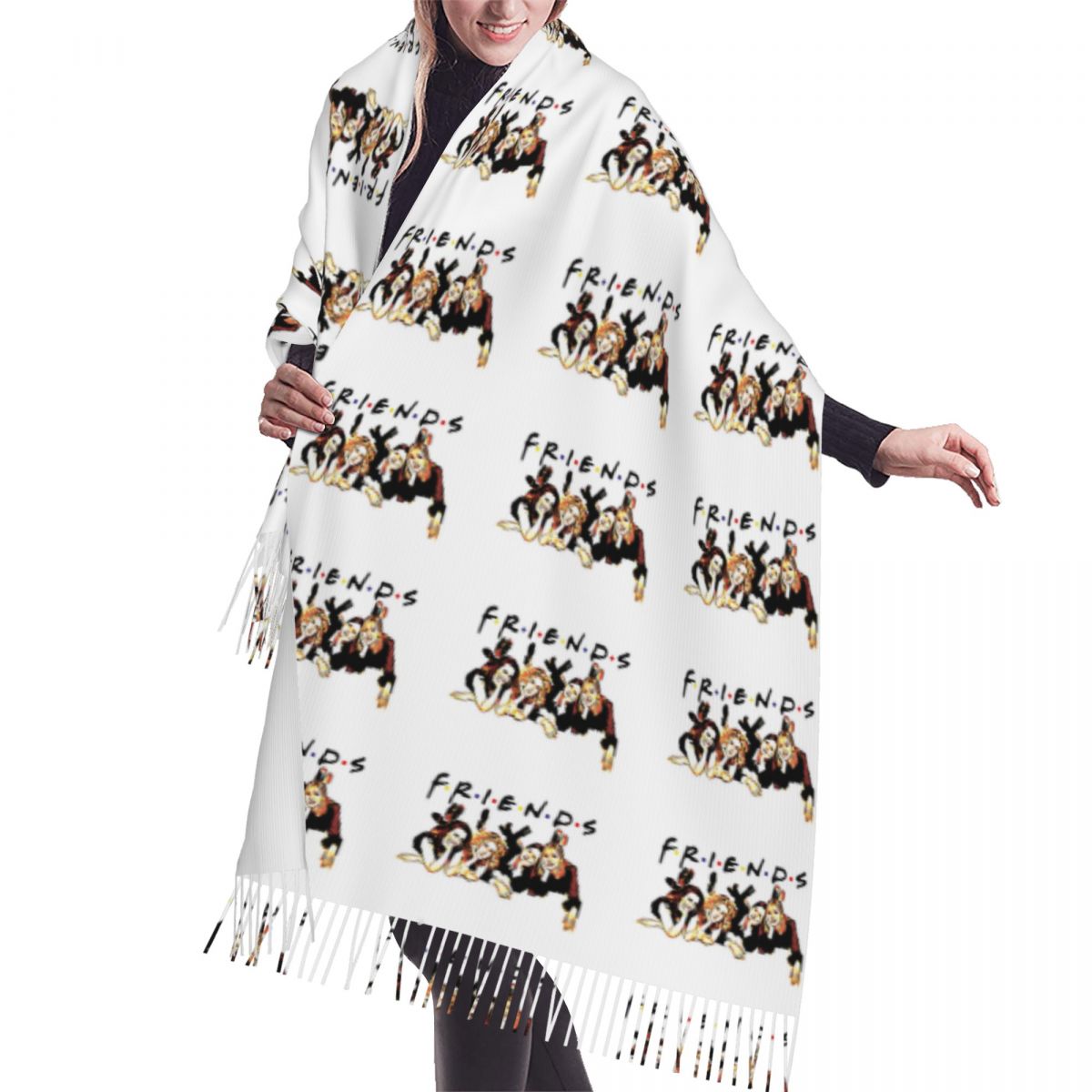 Customized Printed Funny Friends TV Show Quotes Scarf Men Women Winter ...