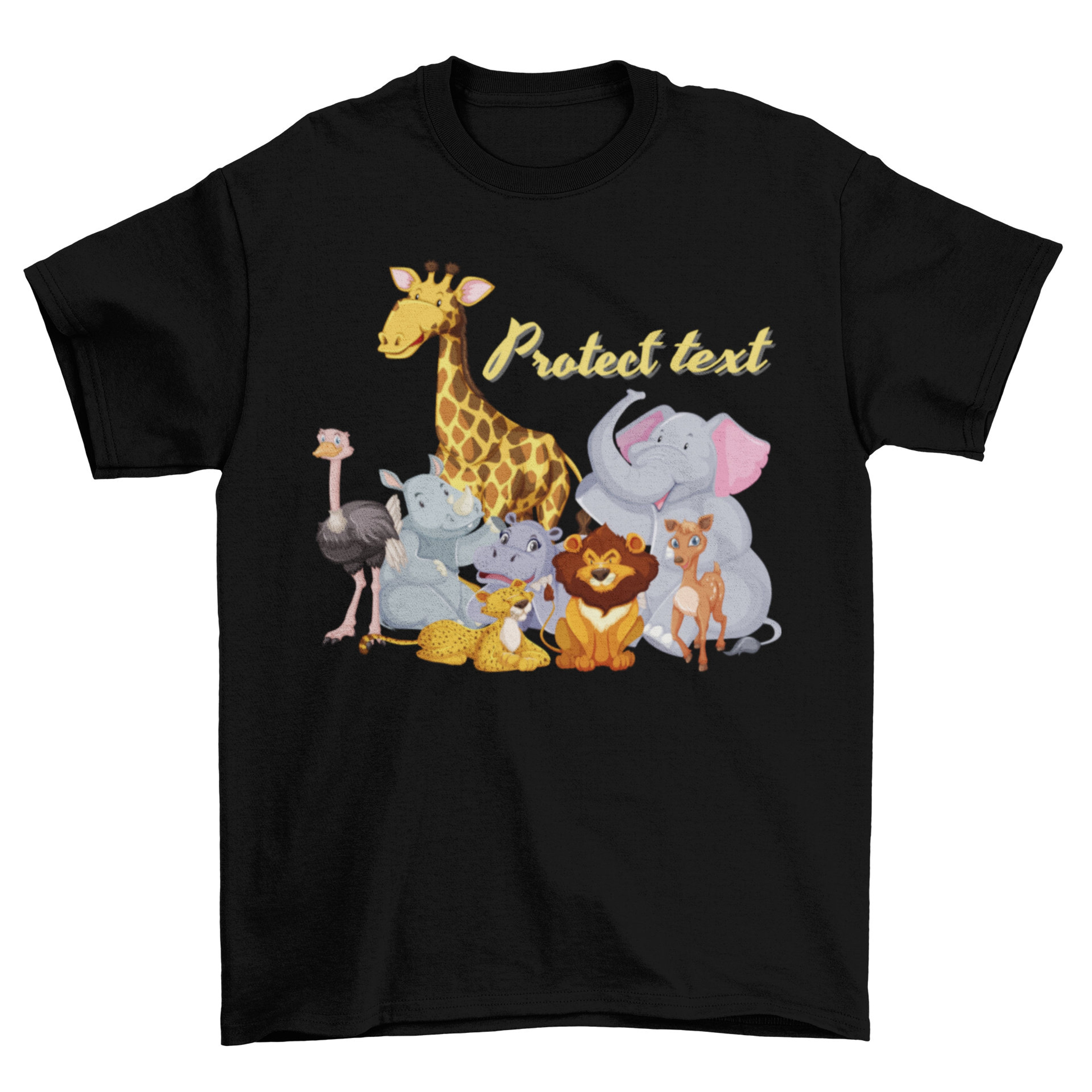 Customized Protect The Animals Print Shirt Design Lovely Personalized ...
