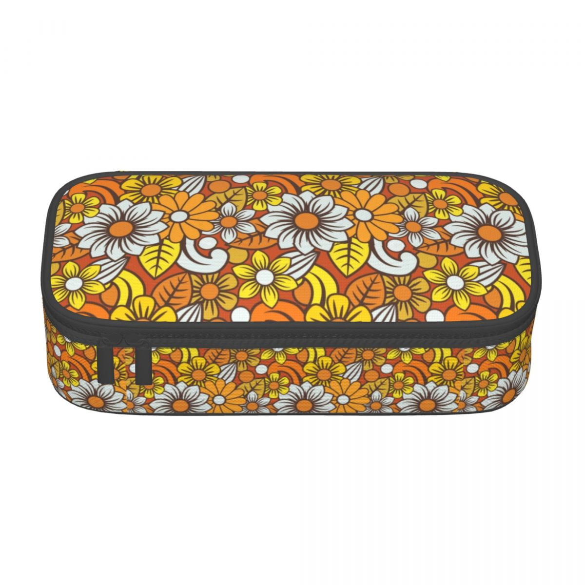 Customized Purple And White Mid Century Circle Kawaii Pencil Case ...