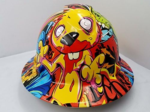 Customized Pyramex Full Brim Killer Rabbit Extreme Graffiti Hard HAT ...