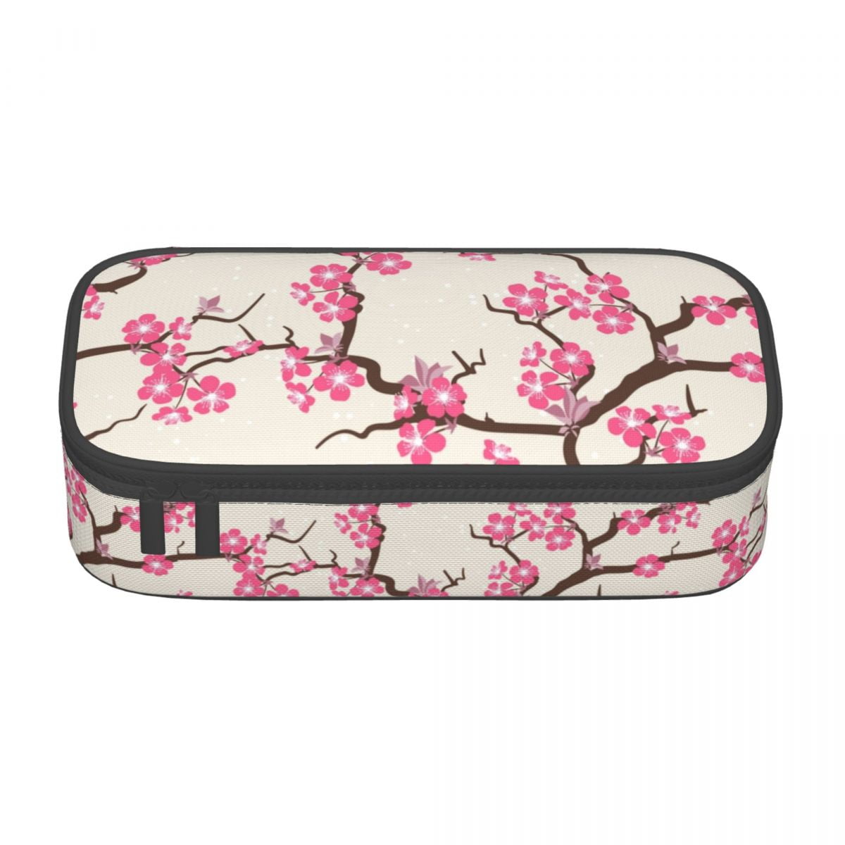 Customized Red Oriental Cherry Blossoms Cute Pencil Case Zen Japanese ...