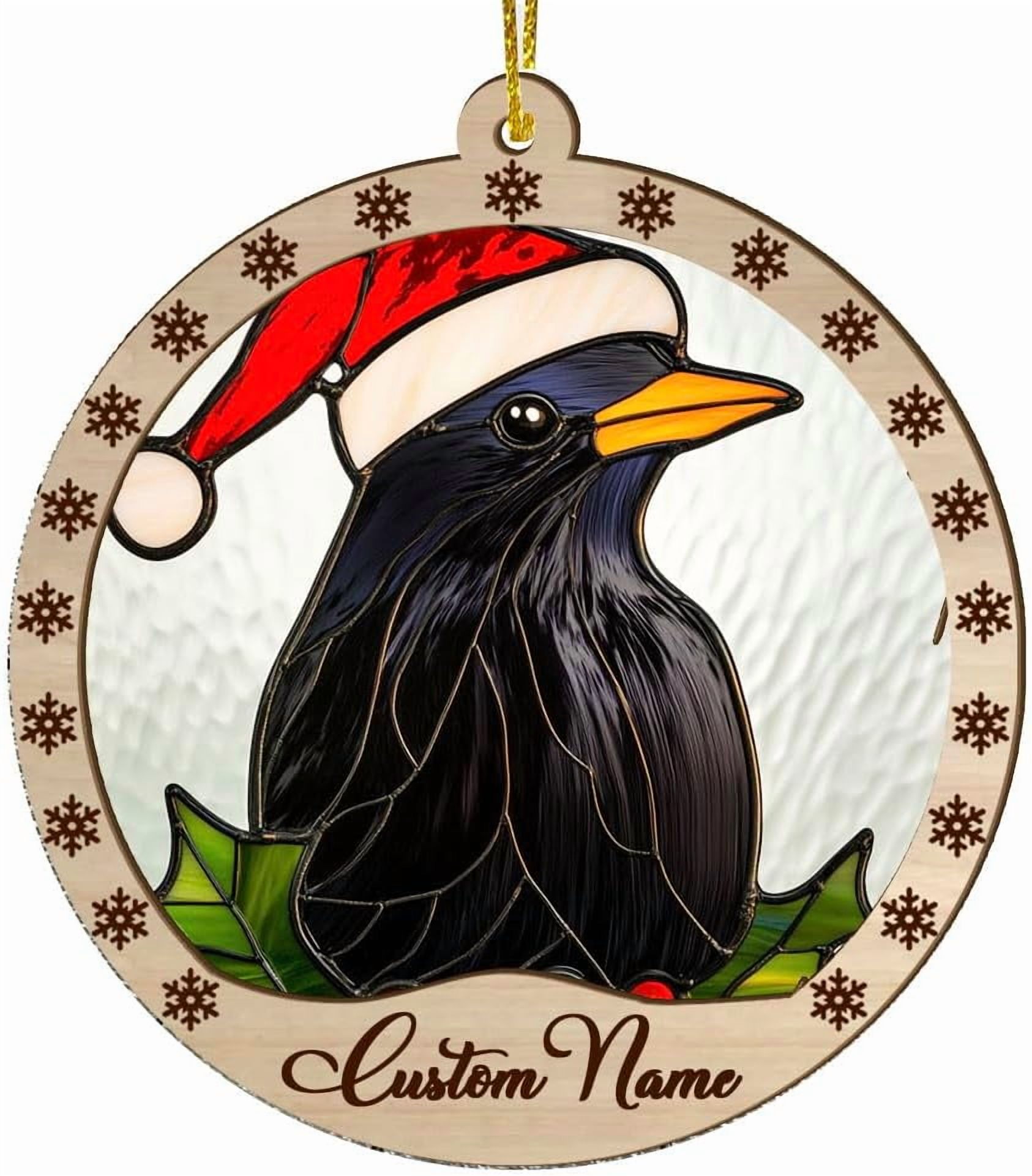 Customized Red Winged Bird Christmas Ornaments, Red Winged Bird ...