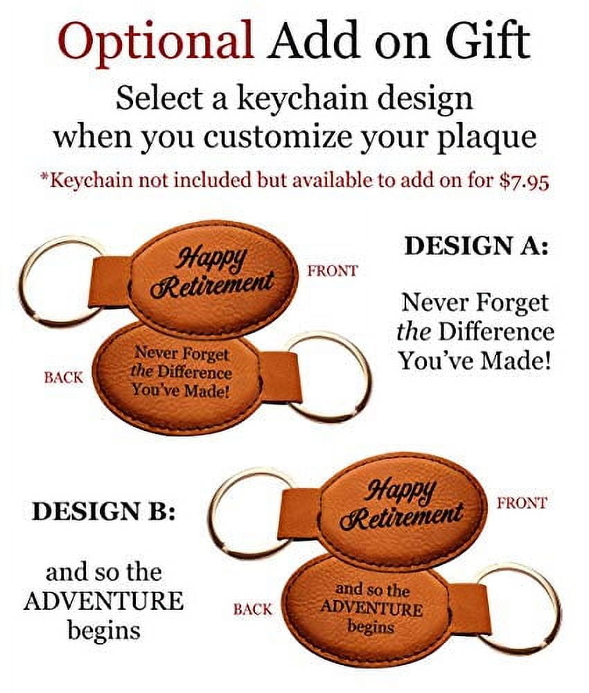 Customized Retirement Plaque 8x10 Executive Series, Personalized Award ...