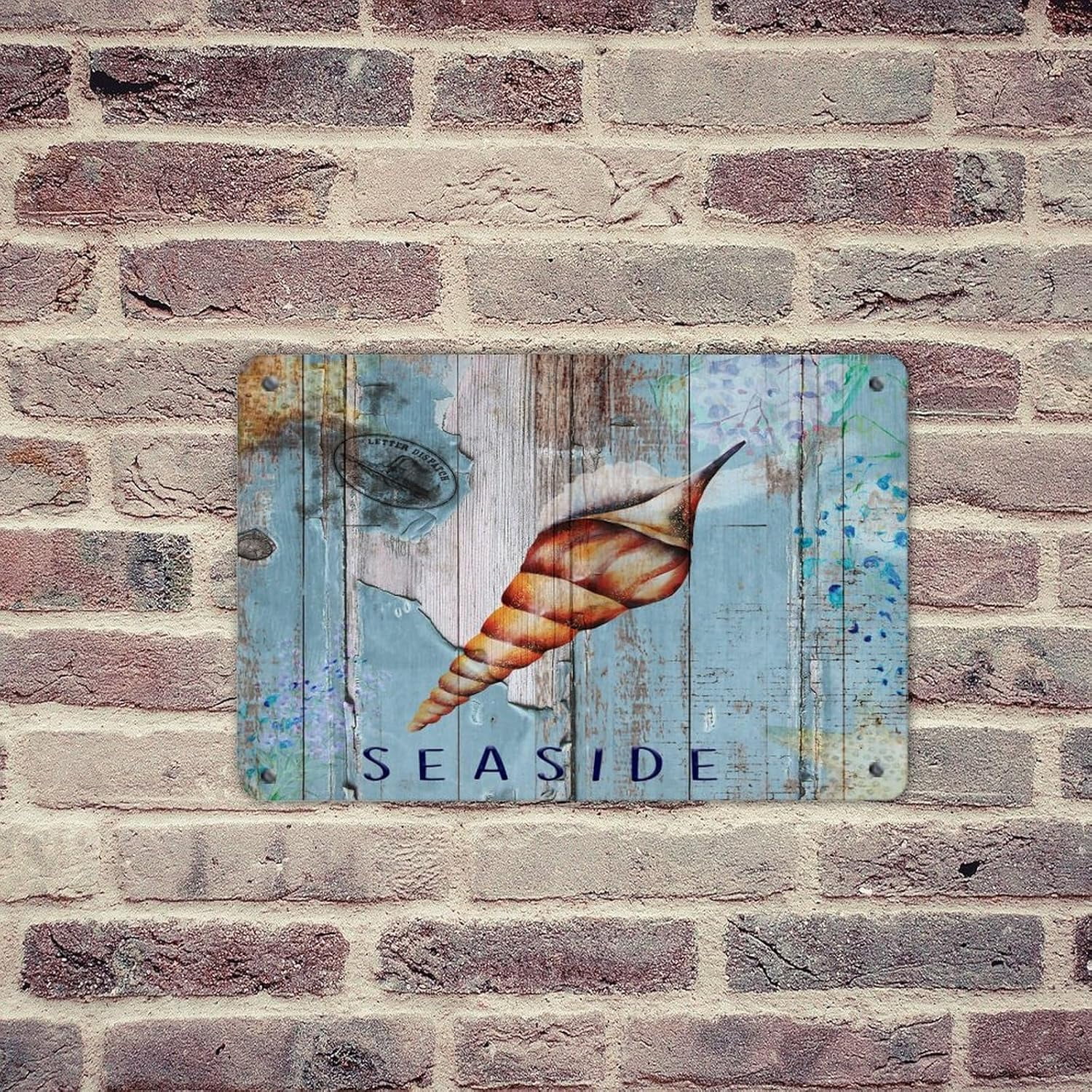 Customized Retro Garage Signs Nautical Beach Ocean Theme Underwater Sea ...