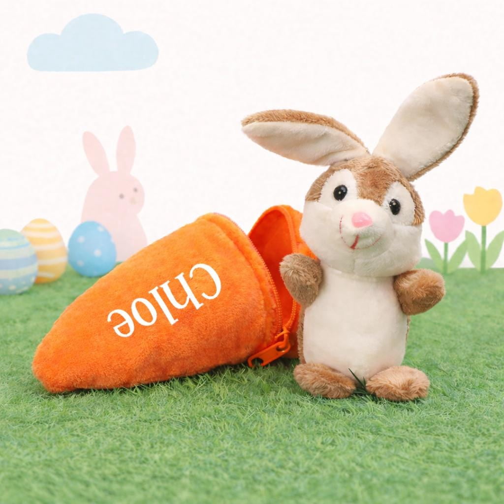 Customized Reversible Carrot Plush Accessory - Personalized Stuffed ...