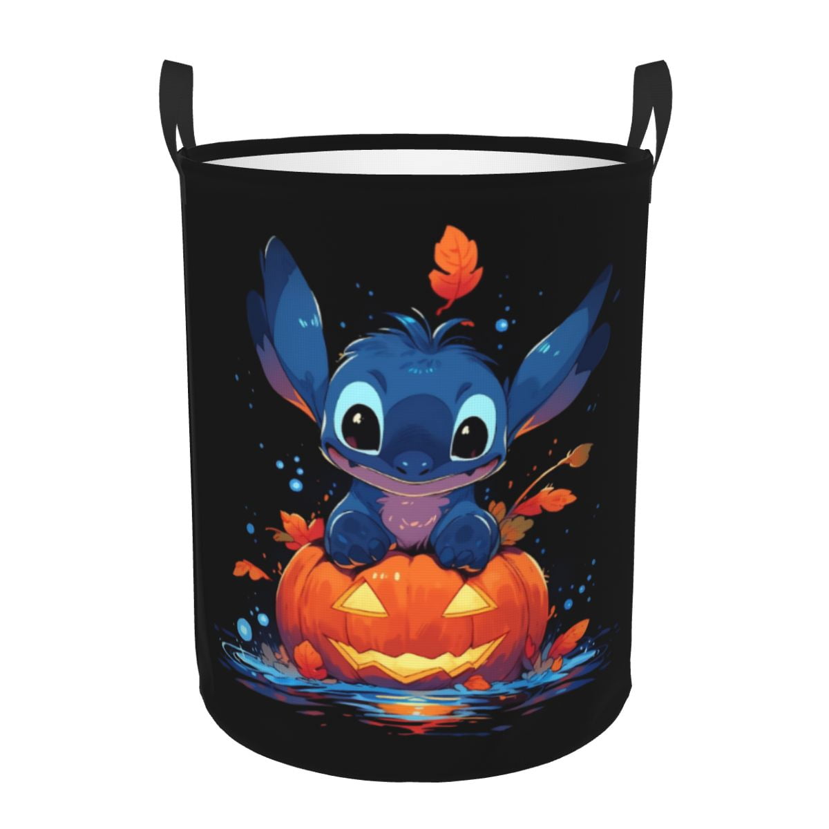Customized SLilo And Stitch Cartoon Laundry Hamper Large Storage Basket ...