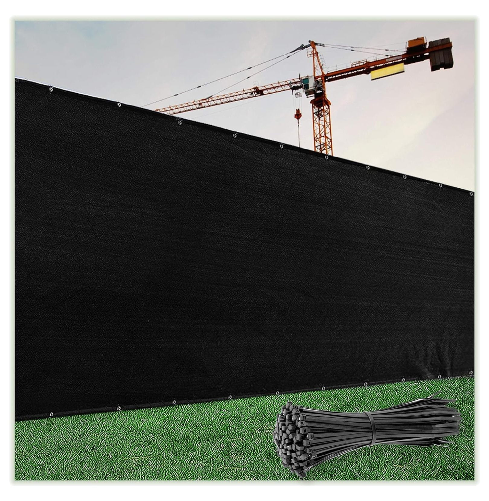 Customized Size Fence Screen Privacy Screen Black 4' x 106' - Grade 170 ...