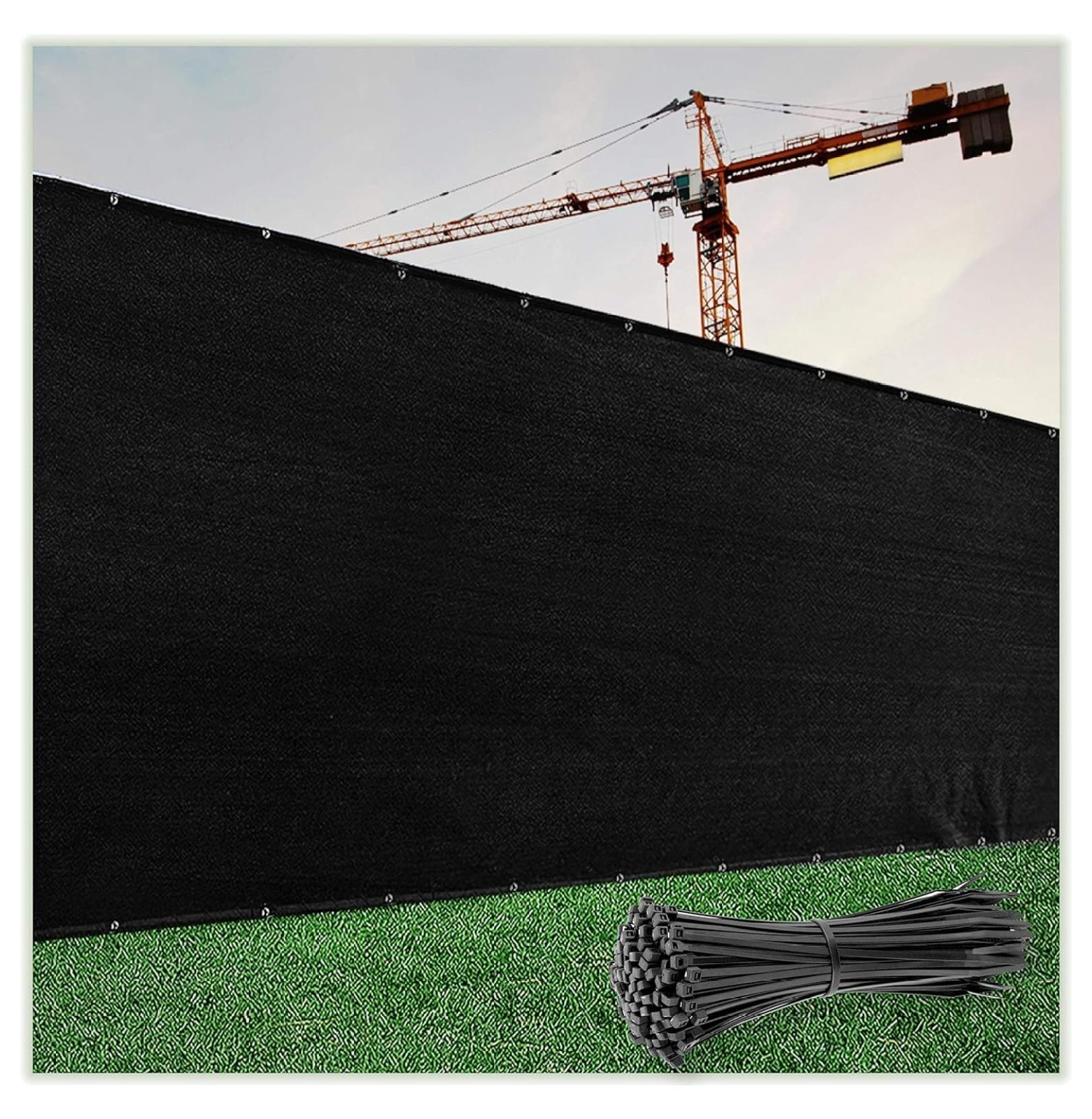 Customized Size Fence Screen Privacy Screen Black 4' x 14' - Grade 170 ...