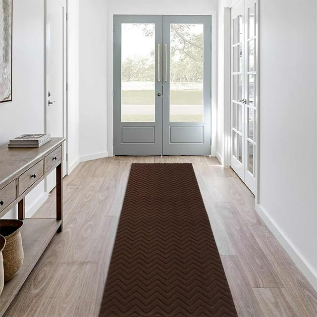 Customized Size Hallway Runner Rug with Rubber Backing, Backed Non-Slip ...